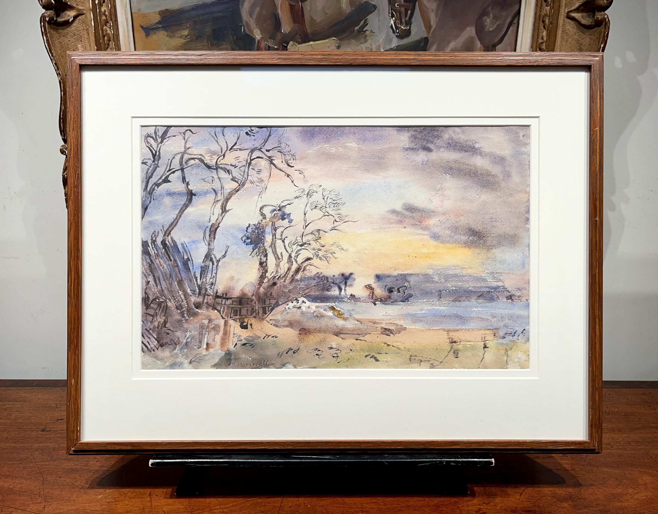 Hennell, Thomas (1903 – 1945) – Winter landscape – the view from ...