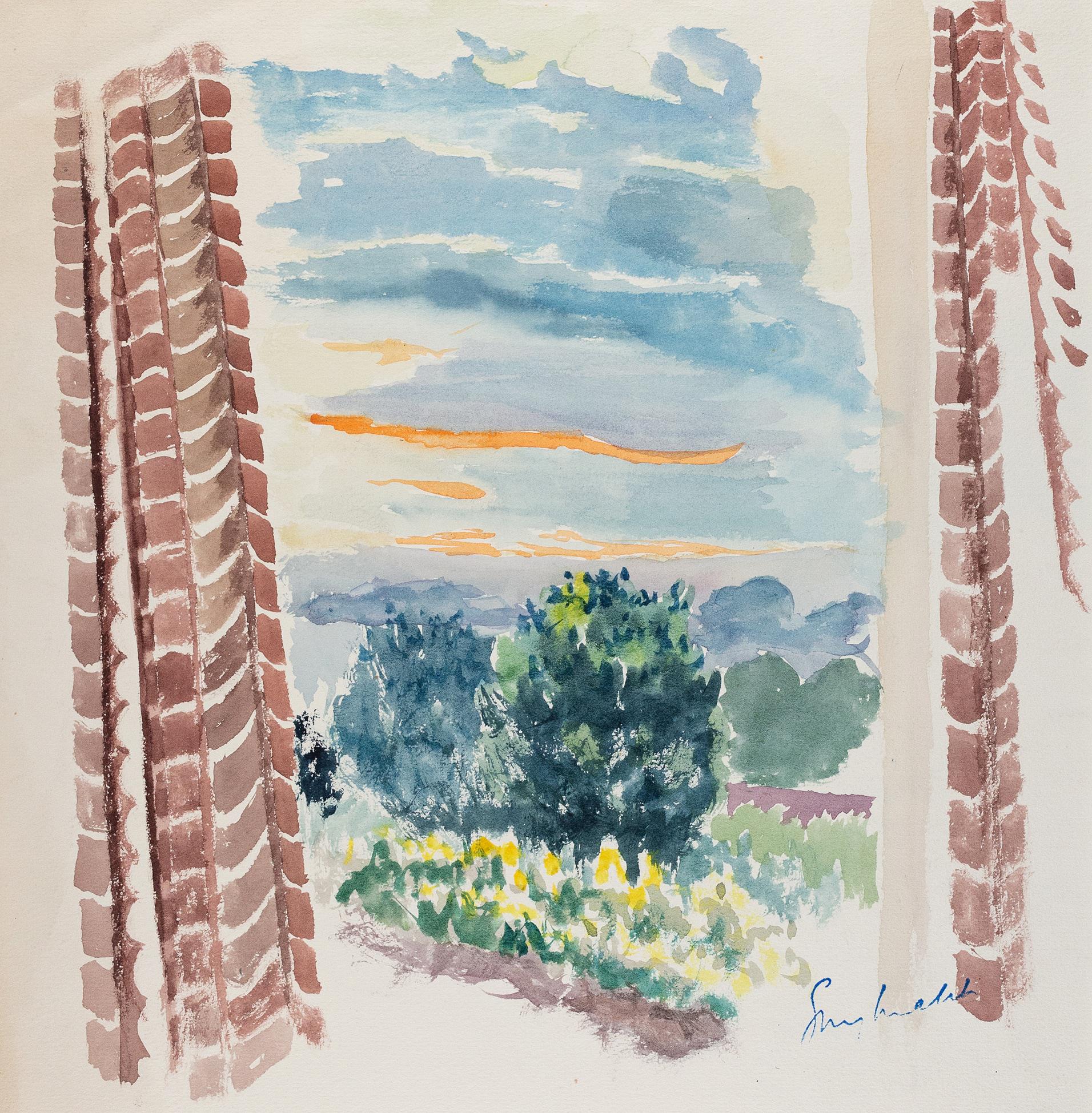Malet, Guy Seymour (1900 – 1973) – View through a window. | ABBOTT and ...