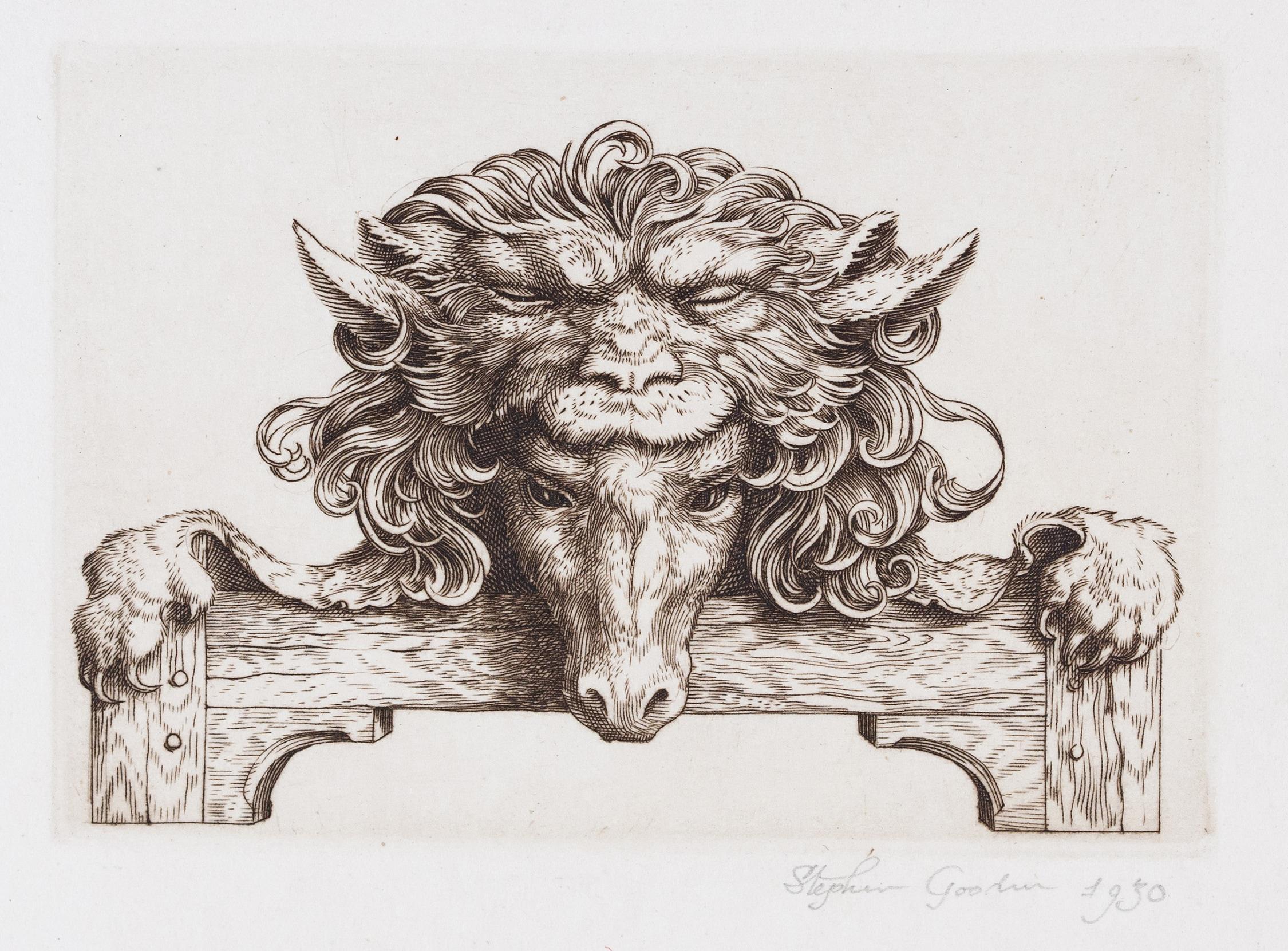 Gooden, Stephen (1892 – 1955) – ‘The Ass in the Lion’s Skin’. | ABBOTT ...