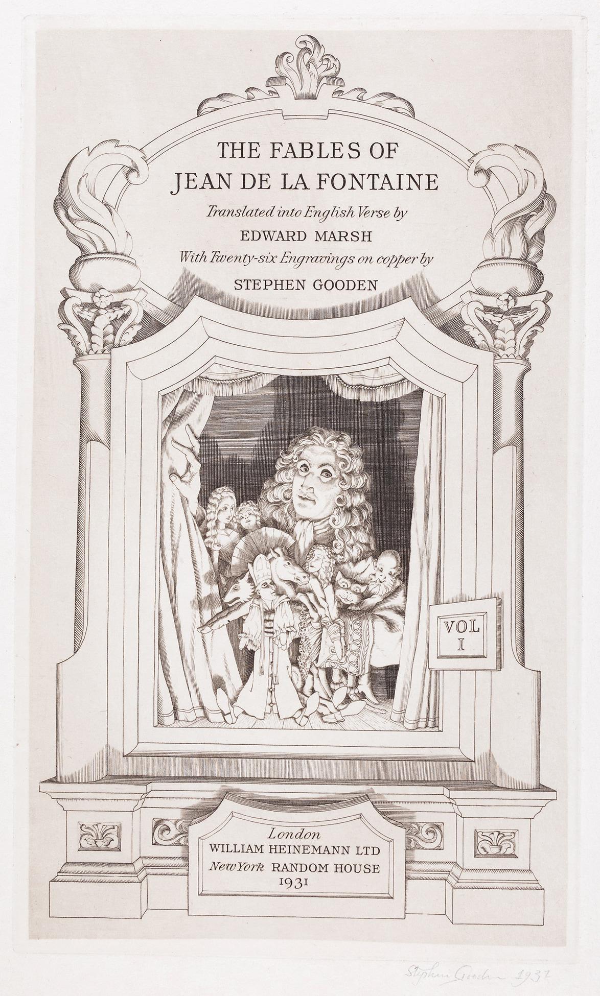 Gooden, Stephen (1892 – 1955) – Frontispiece for ‘The Fables of Jean de ...