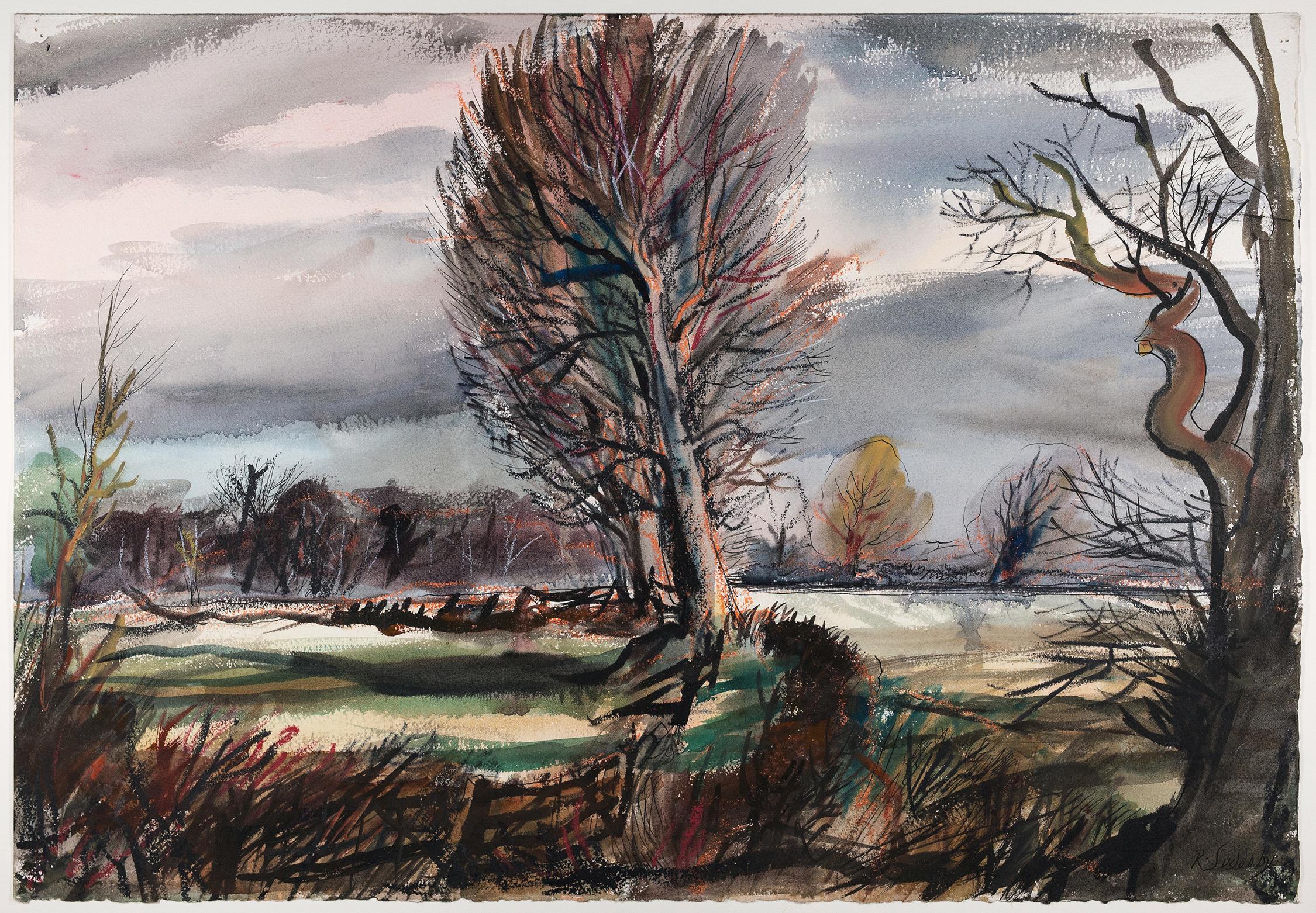 Suddaby, Rowland (1912 – 1978) – Winter Landscape, Suffolk. | ABBOTT ...