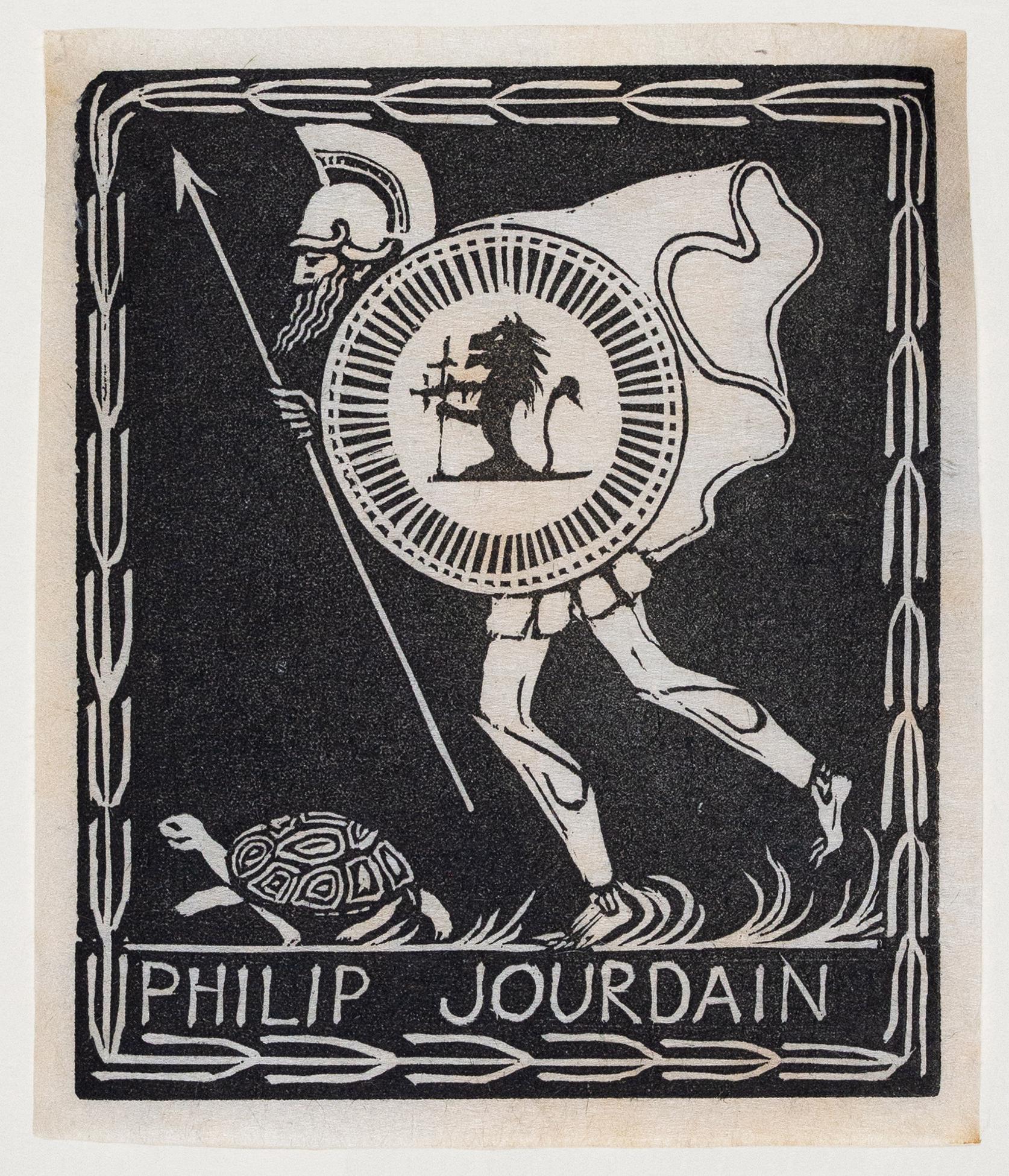 Raverat S.W.E., Gwen (1885 – 1957) – ‘Bookplate of Philip Jourdain’ (SN29). | ABBOTT and HOLDER