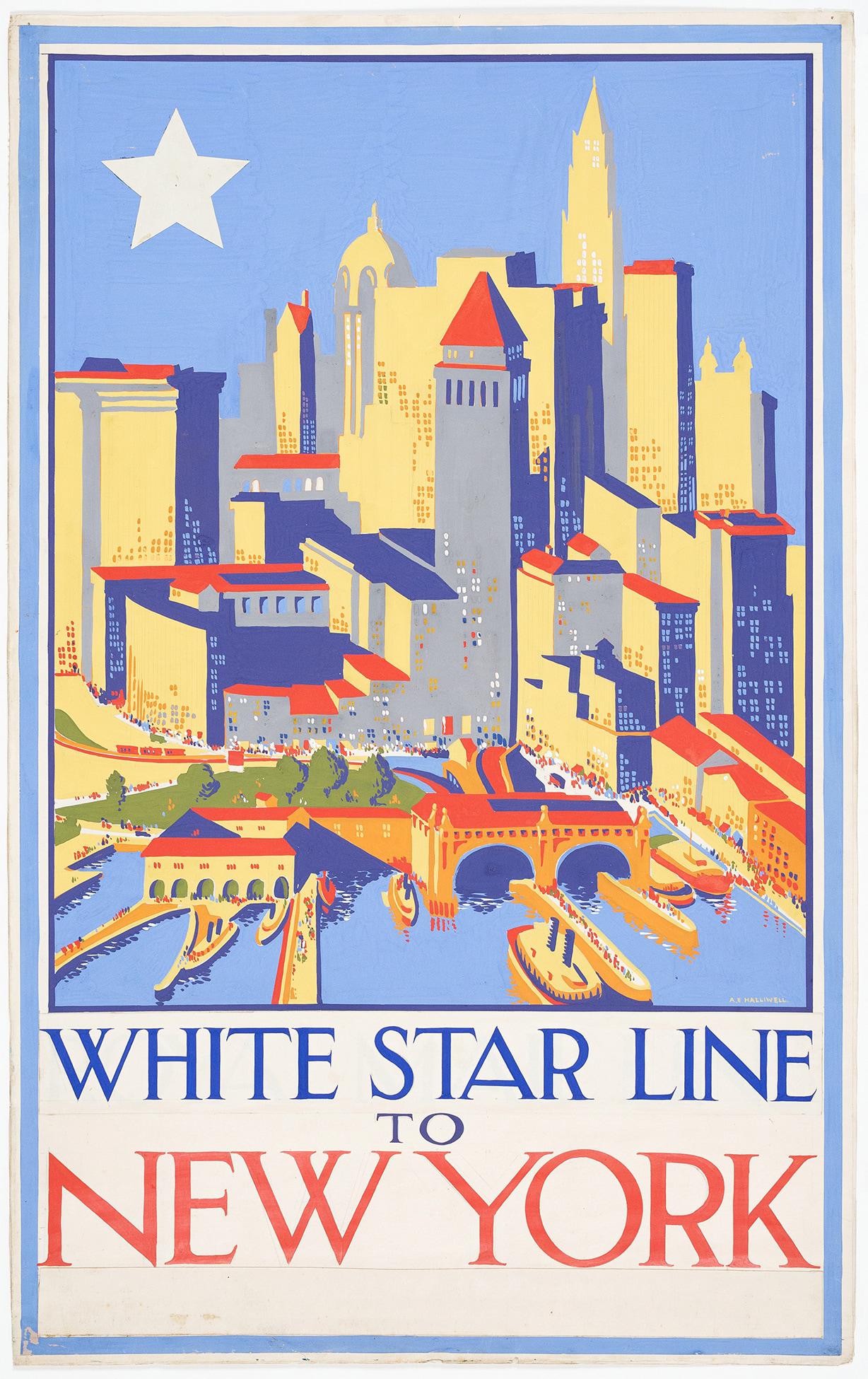 Halliwell, Albert Edward (1905 – 1987) – U.S.A.; ‘White Star Line to ...