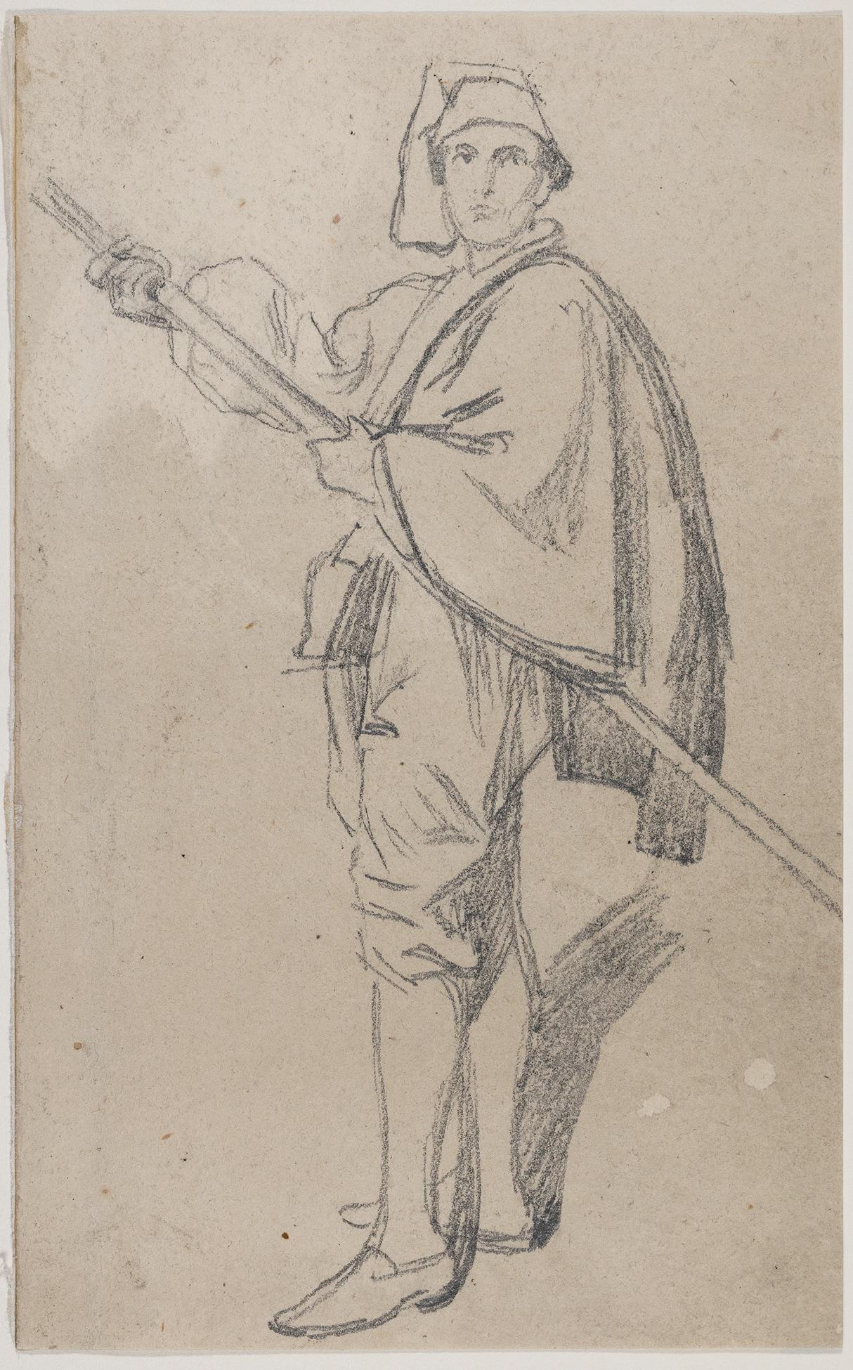 Keene, Charles (1823 – 1891) – Model in costume. | ABBOTT and HOLDER