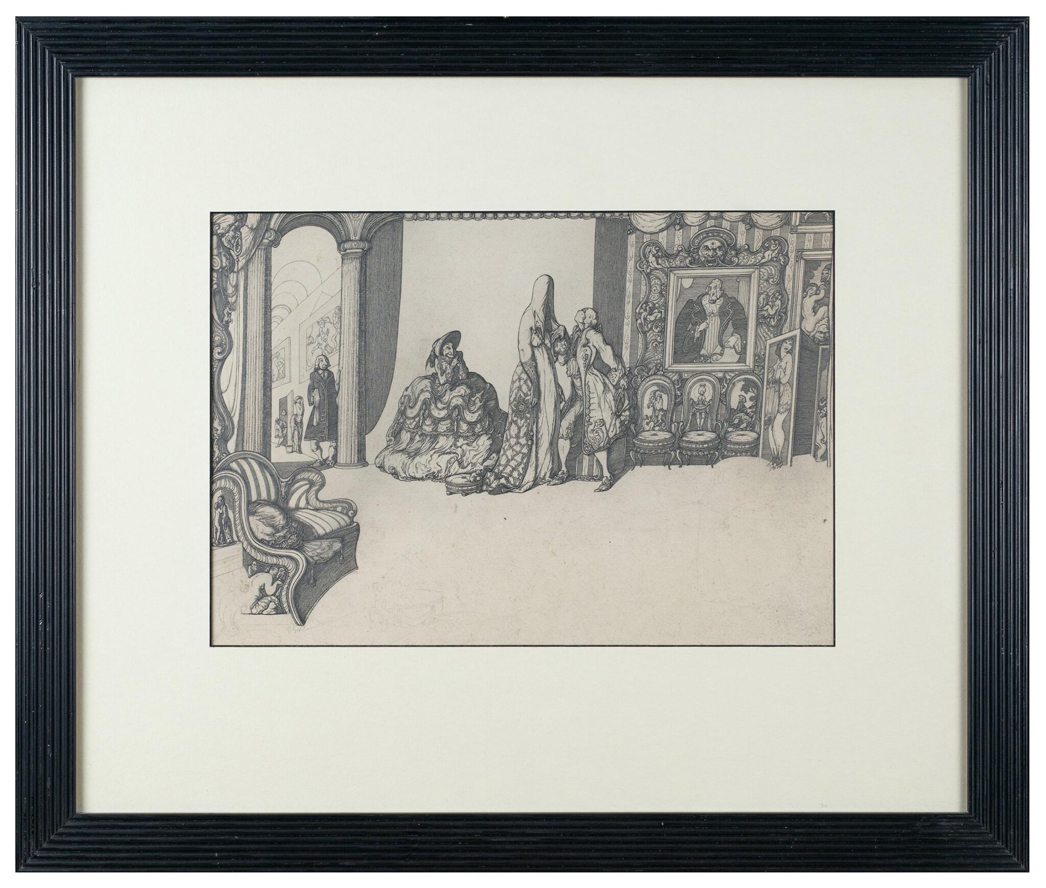 Odle, Alan (1888 – 1948) – Voltaire; a study for ‘Candide’. | ABBOTT ...