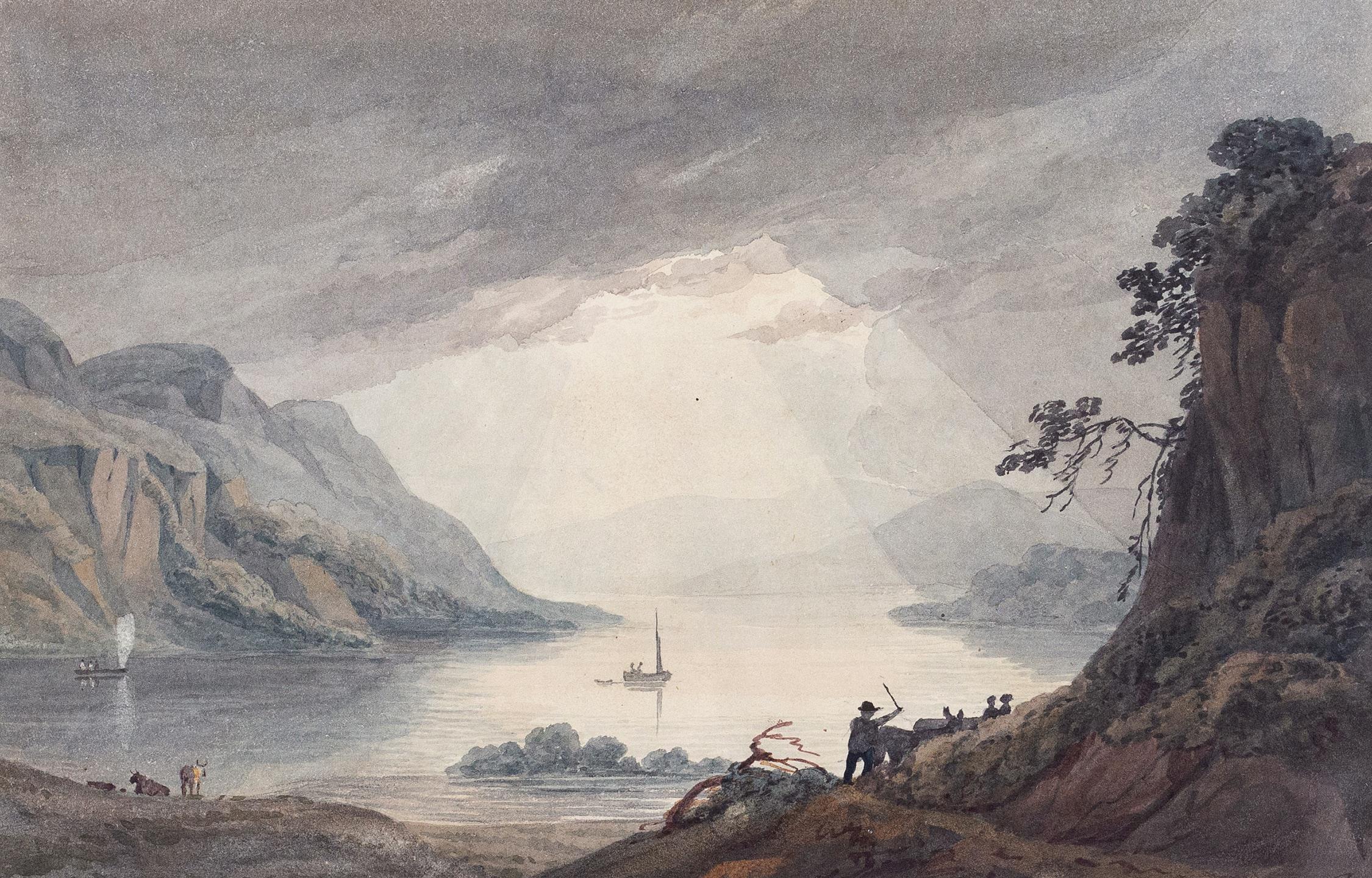 Clark (Nineteenth Century), H – A lakeside view. | ABBOTT and HOLDER