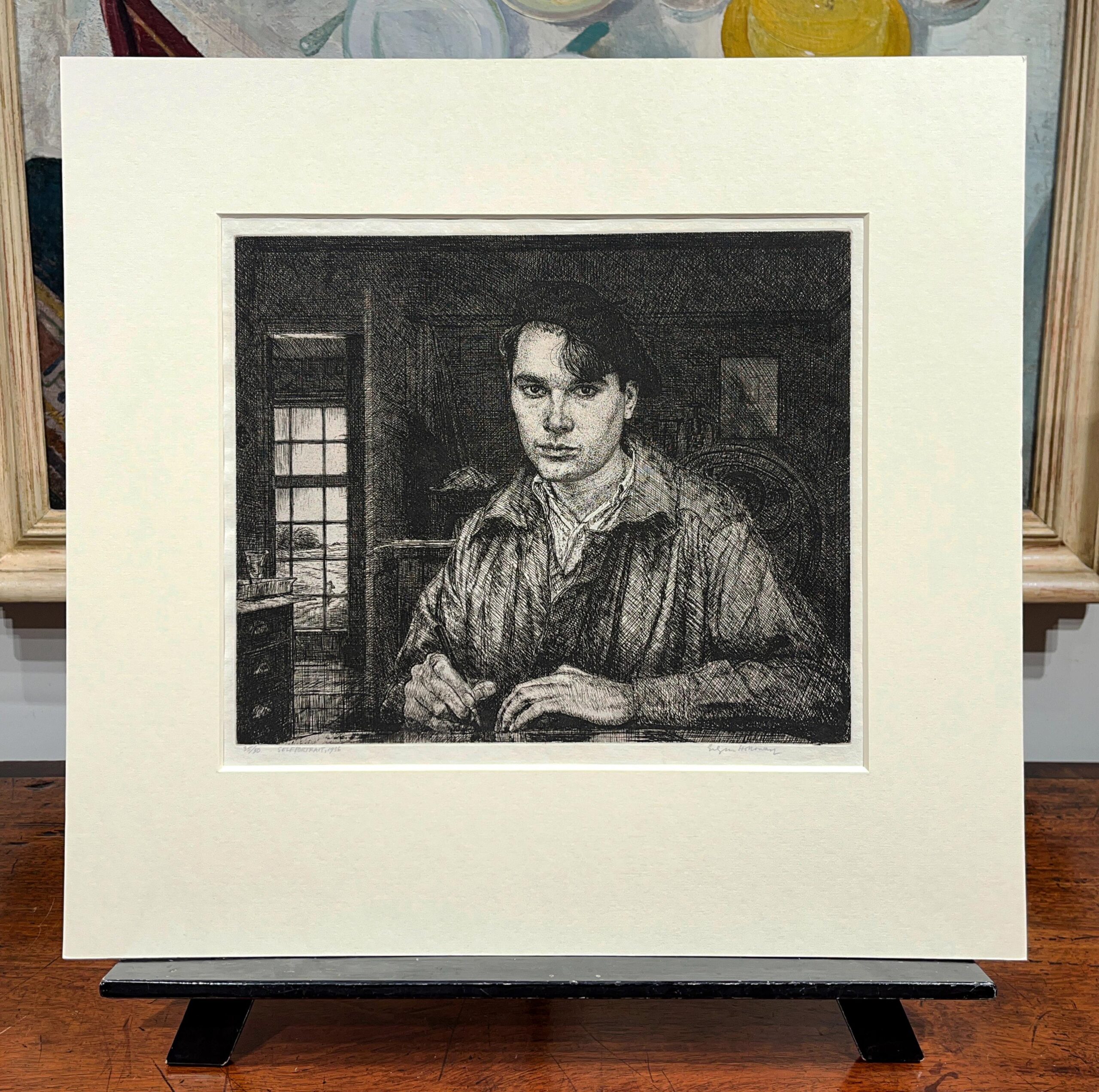 Holloway, Edgar (1914 – 2008) – ‘Self Portrait No 7’ (M106). | ABBOTT ...