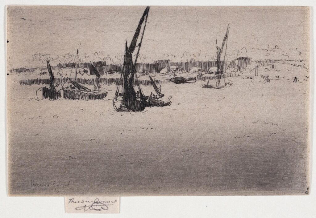 Roussel, Theodore Casimir (1847 – 1926) – London; ‘Railway Bridge ...