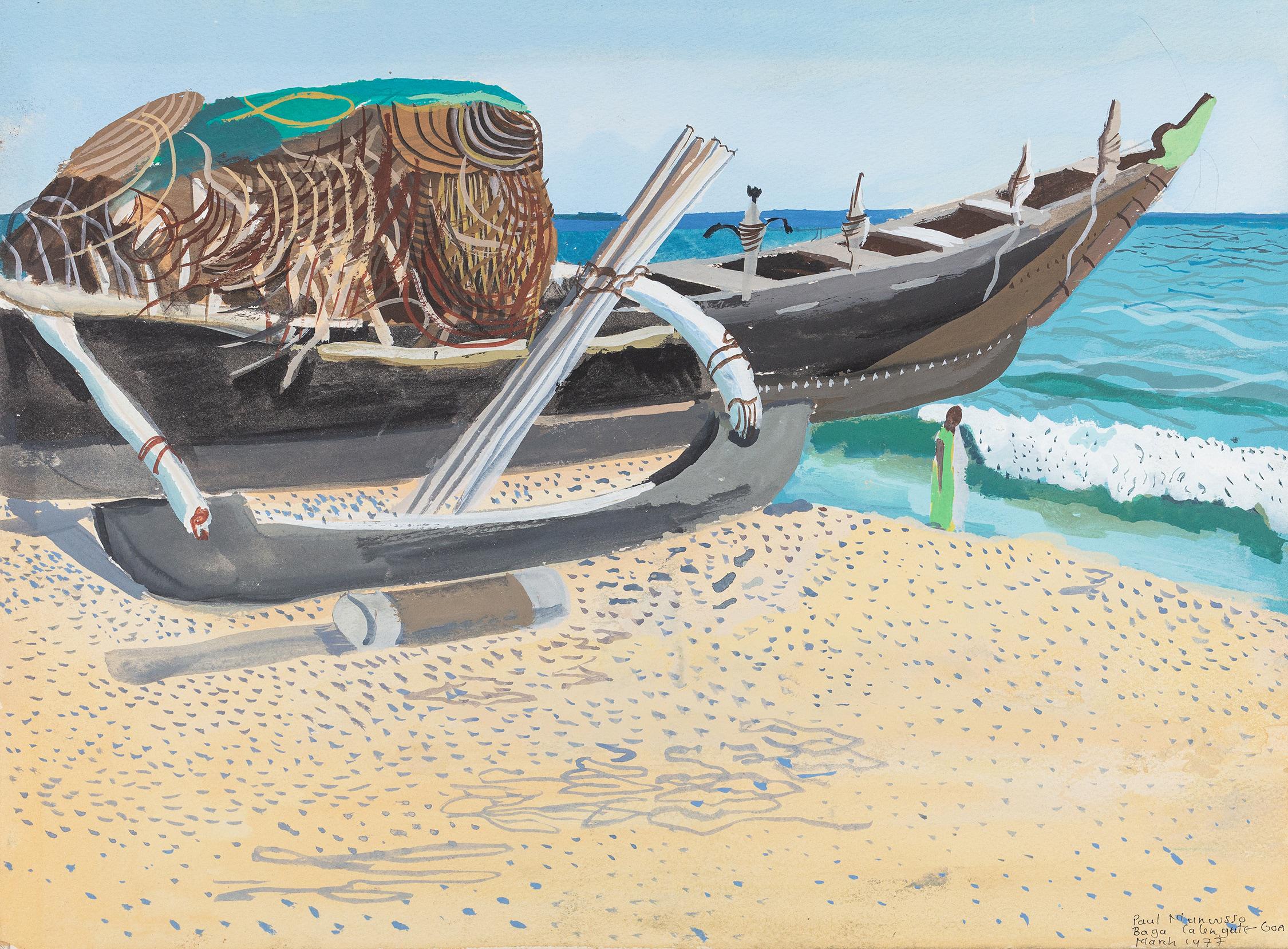 Manousso, Paul (1930 – 2022) – India; ‘Bag Calangute, Goa’. | ABBOTT ...
