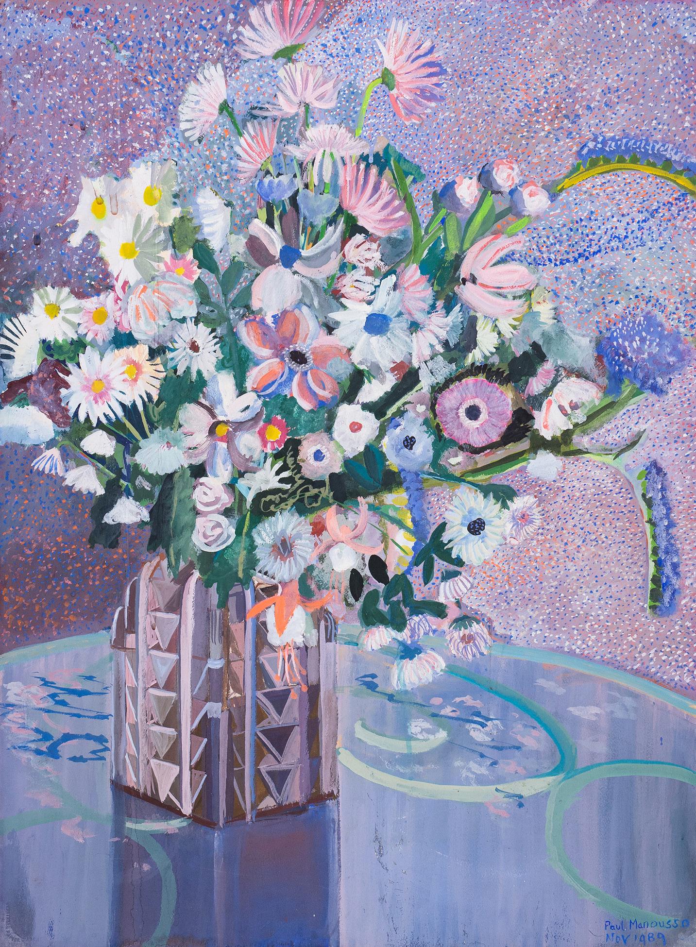 Manousso, Paul (1930 – 2022) – Flowers in a deco vase. | ABBOTT and HOLDER