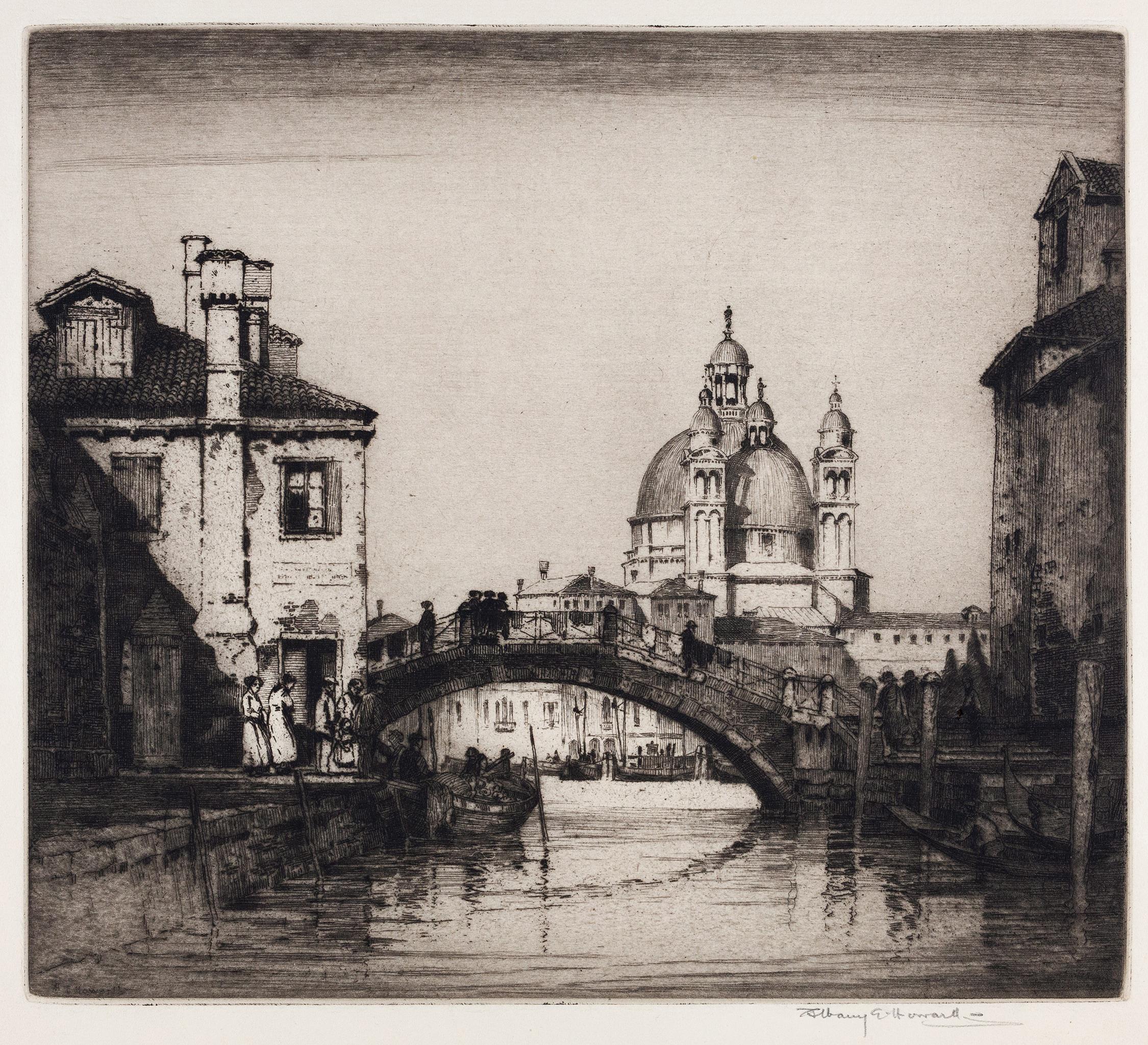 Howarth, Albany (1872 – 1936) – Italy; Venice, Santa Maria della Salute ...