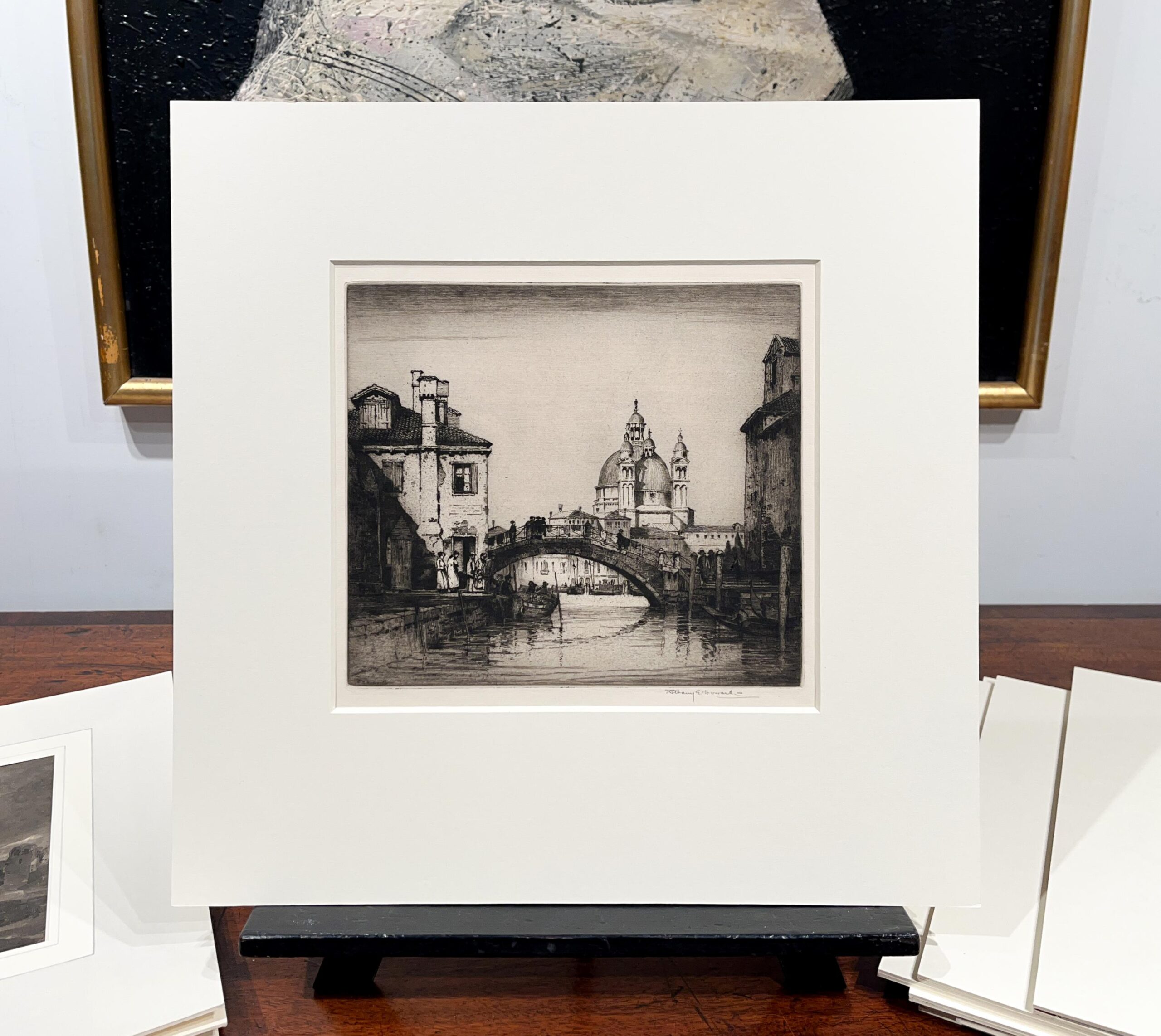 Howarth, Albany (1872 – 1936) – Italy; Venice, Santa Maria della Salute ...