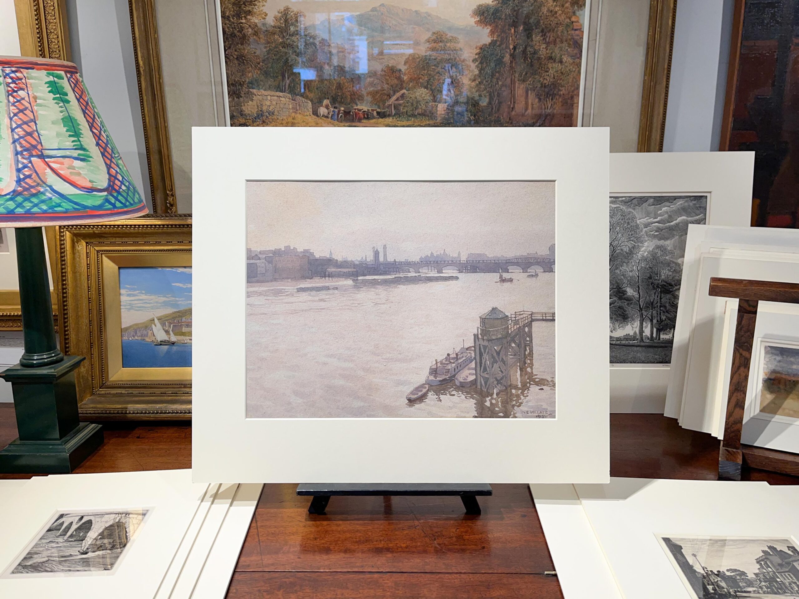 Willats (fl.1921-1939), W E – London; The Thames. | ABBOTT and HOLDER