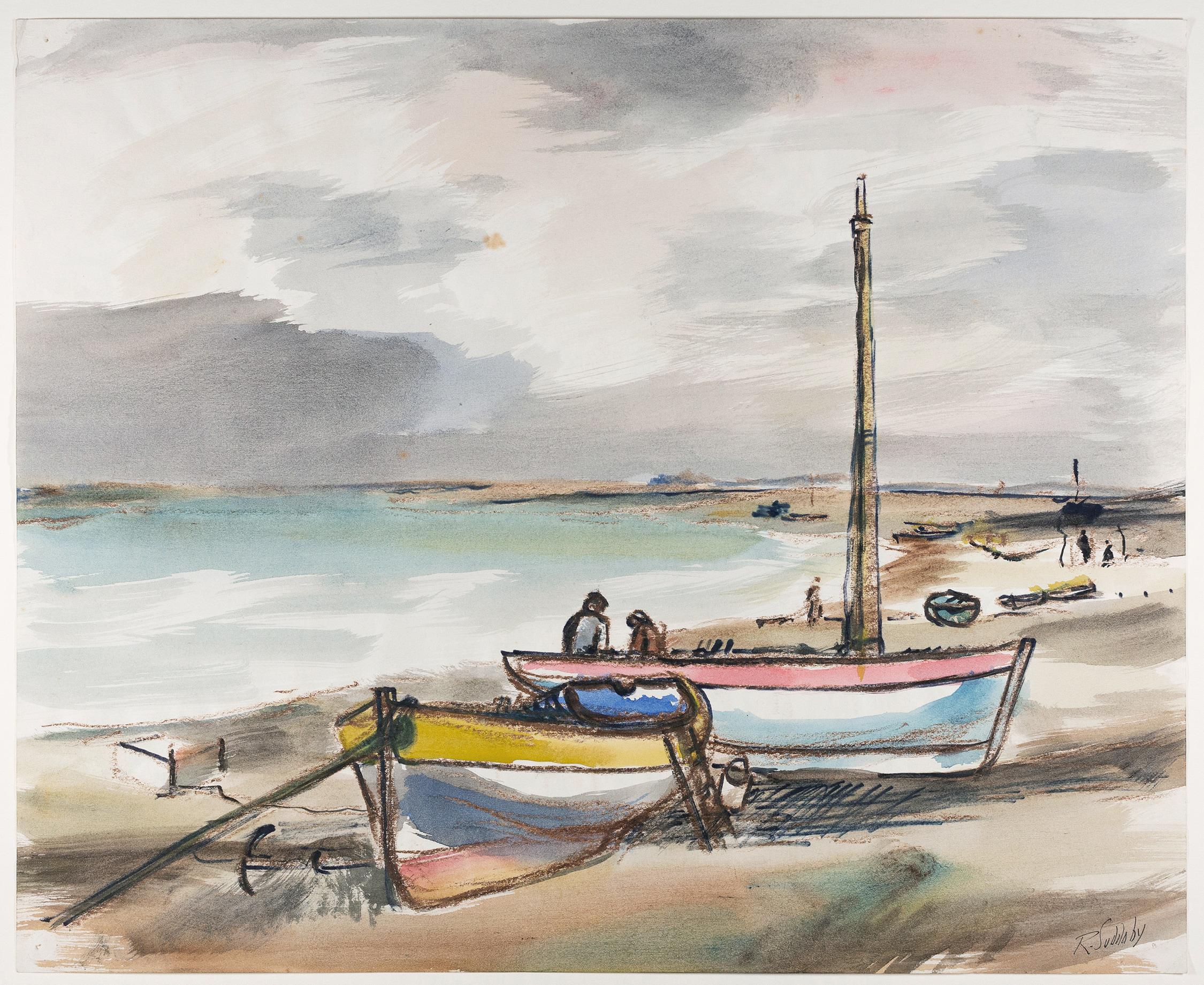 Suddaby, Rowland (1912 – 1978) – An East Anglian Estuary and Harbour ...