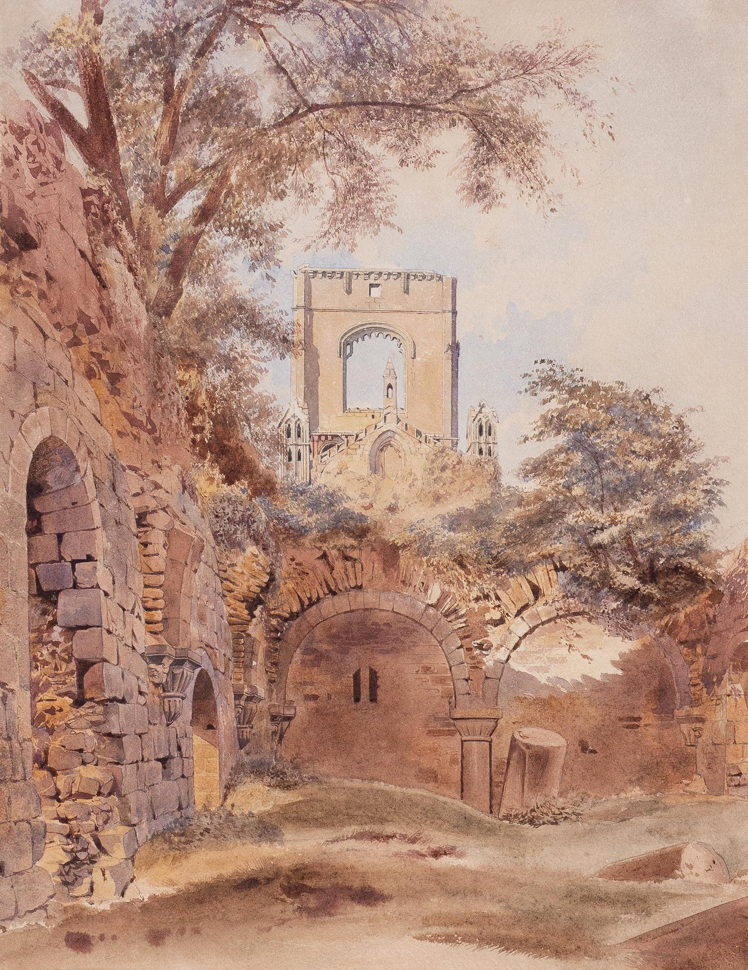 Cromek, Thomas Hartley (1809 – 1873) – Yorkshire; Kirkstall Abbey ...