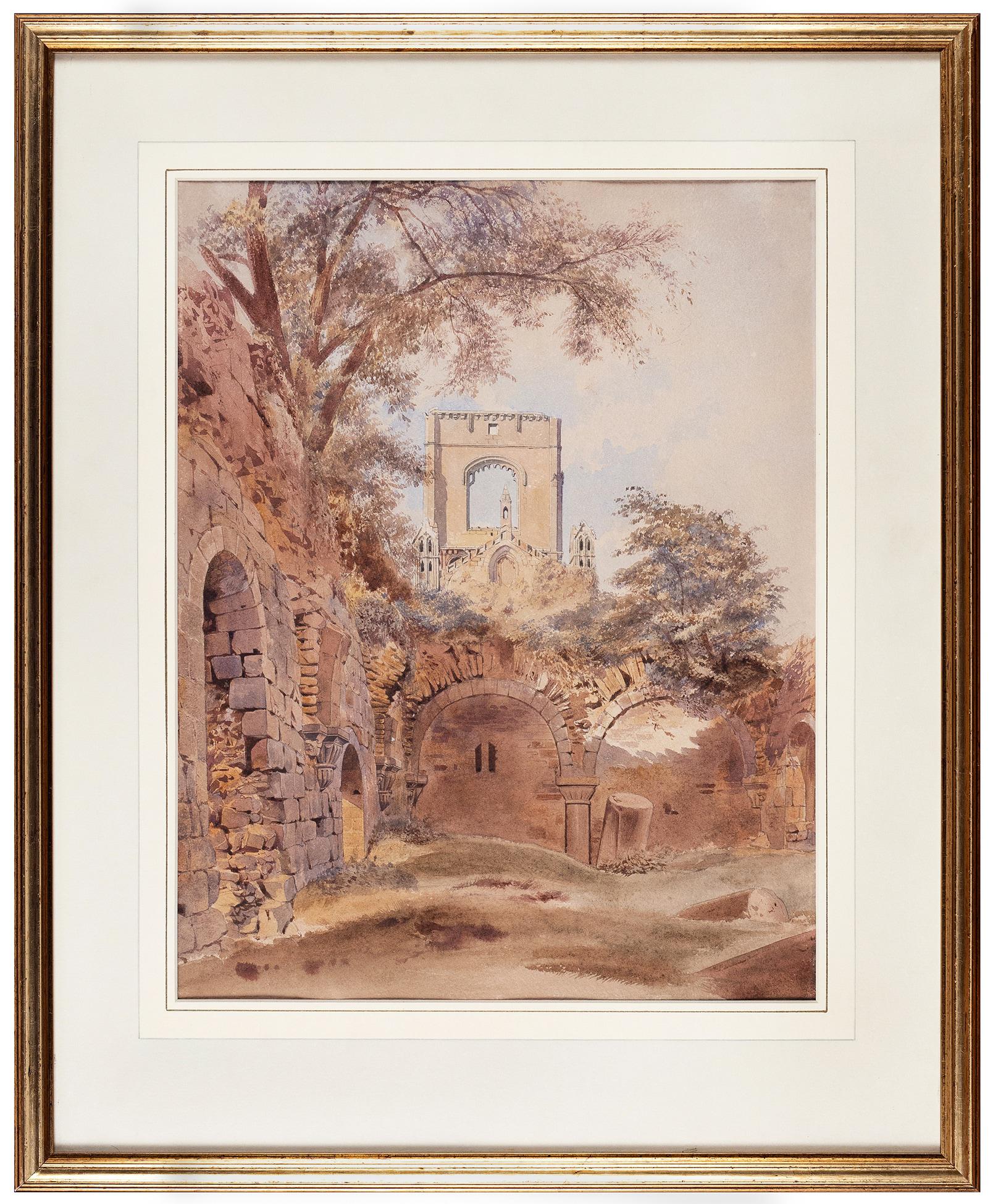 Cromek, Thomas Hartley (1809 – 1873) – Yorkshire; Kirkstall Abbey ...