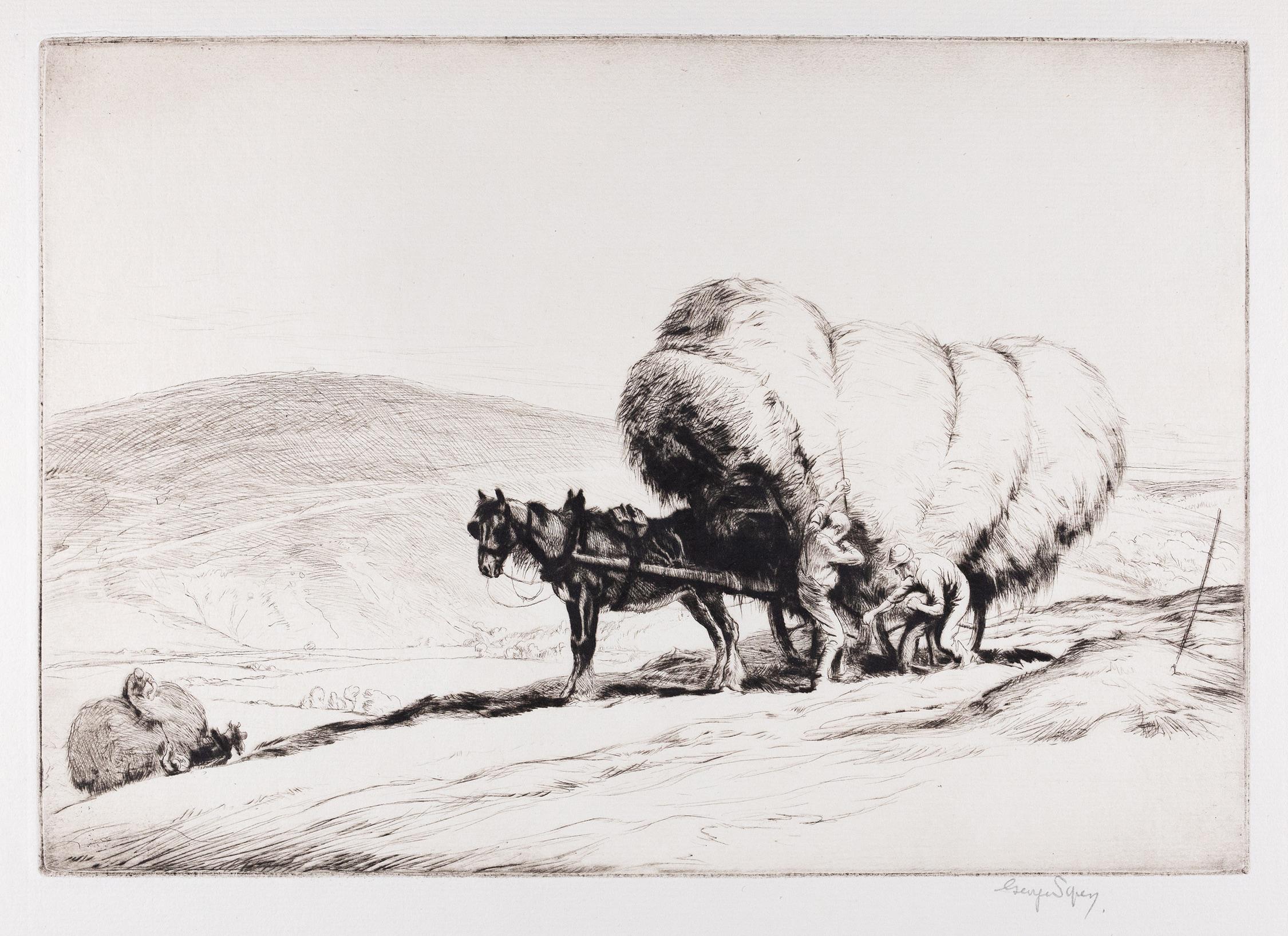 Soper R.I., George (1870 – 1942) – Loading the Hay Cart. | ABBOTT and ...