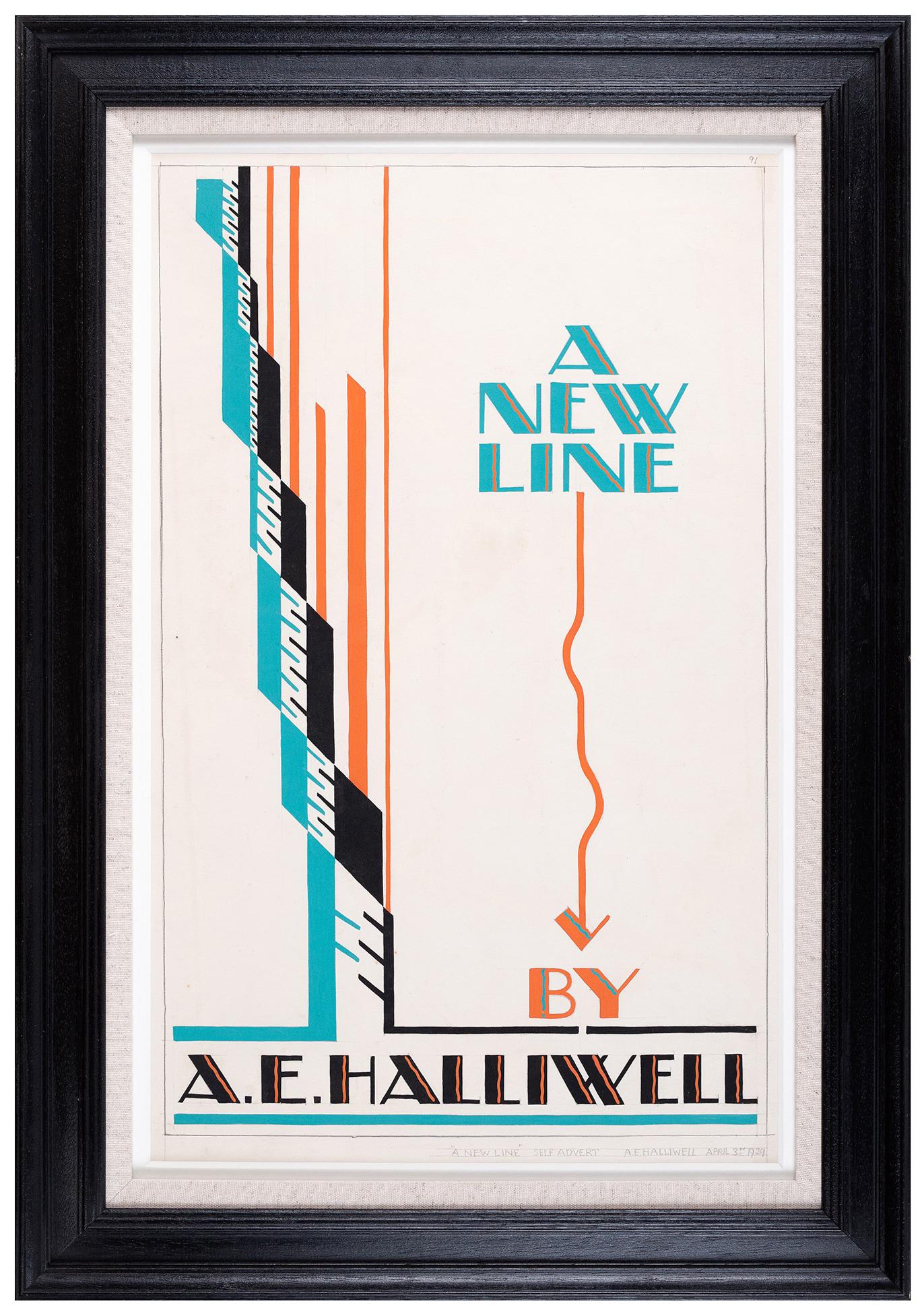 Halliwell, Albert Edward (1905 – 1987) – ‘A New Line’; design for a ...