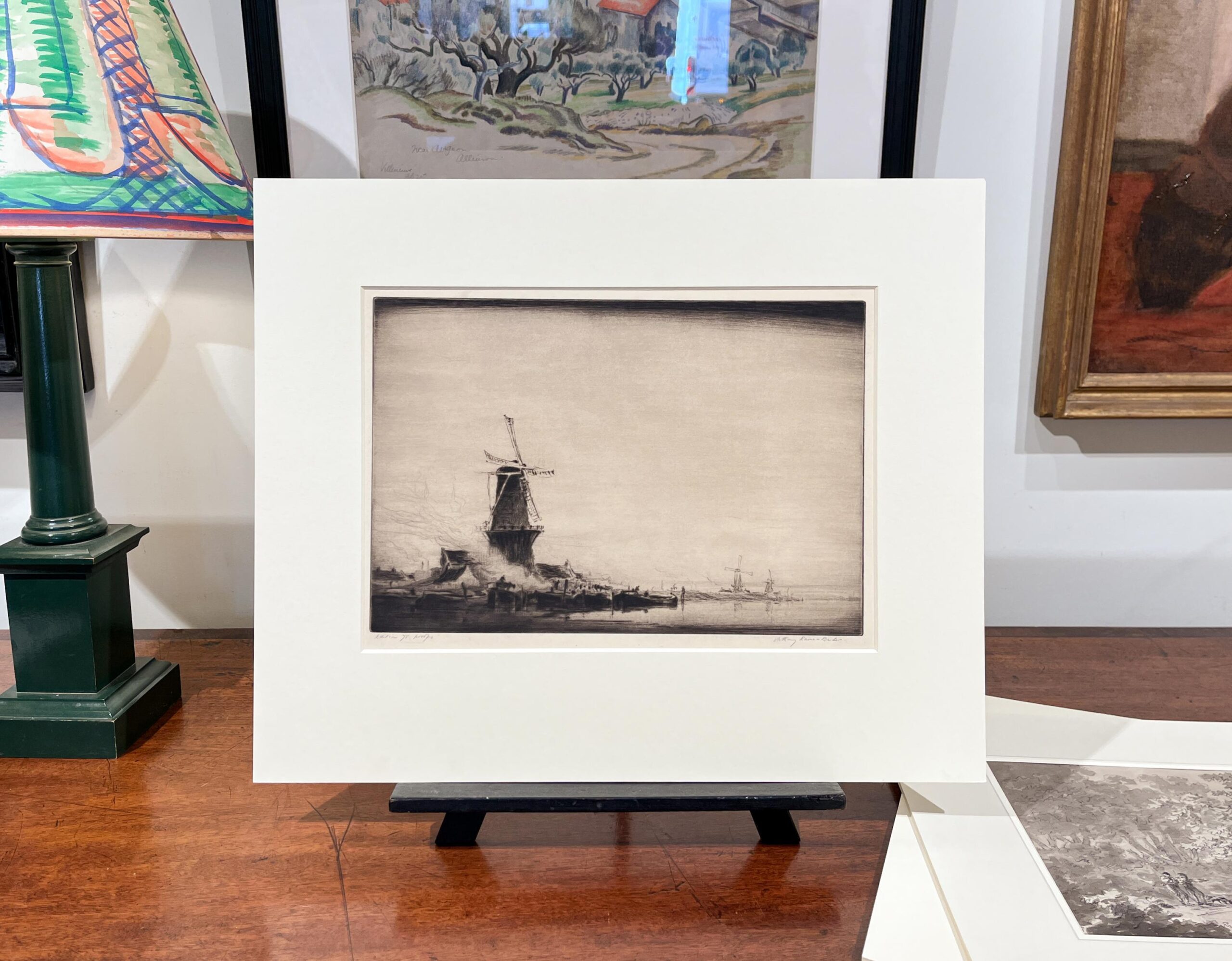 Raine-Barker, Anthony (1880 – 1963) – ‘Three Windmills’. | ABBOTT and ...