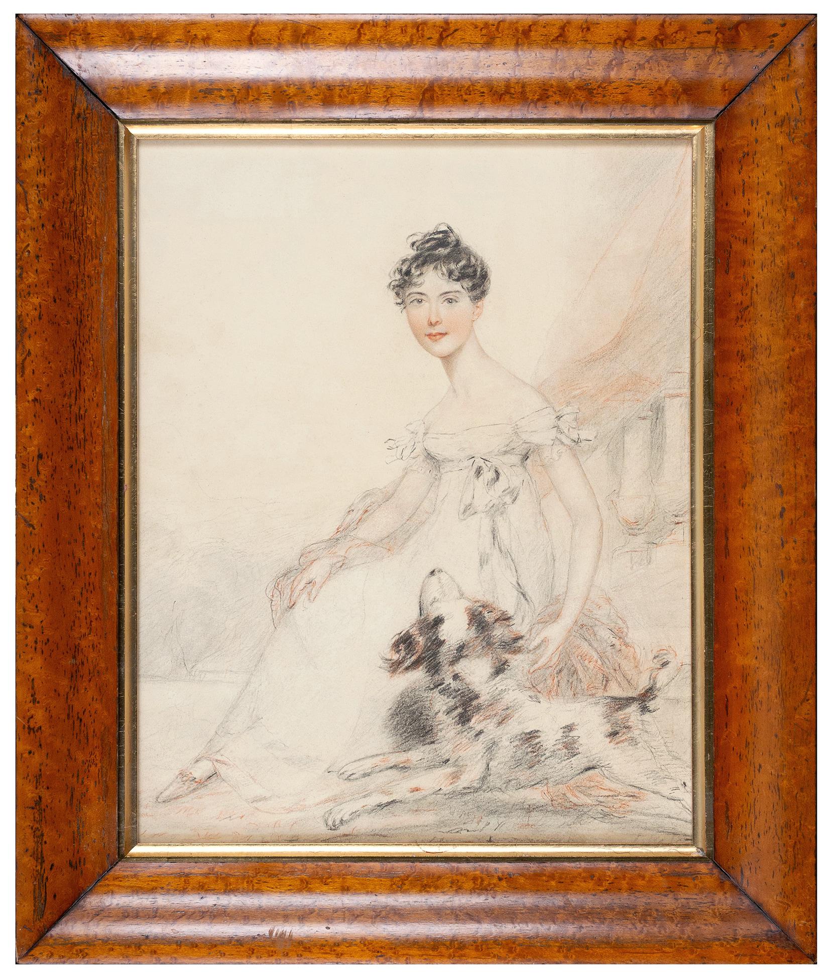 Burnell, Benjamin (1769 – 1828) – A young woman and her dog. | ABBOTT ...