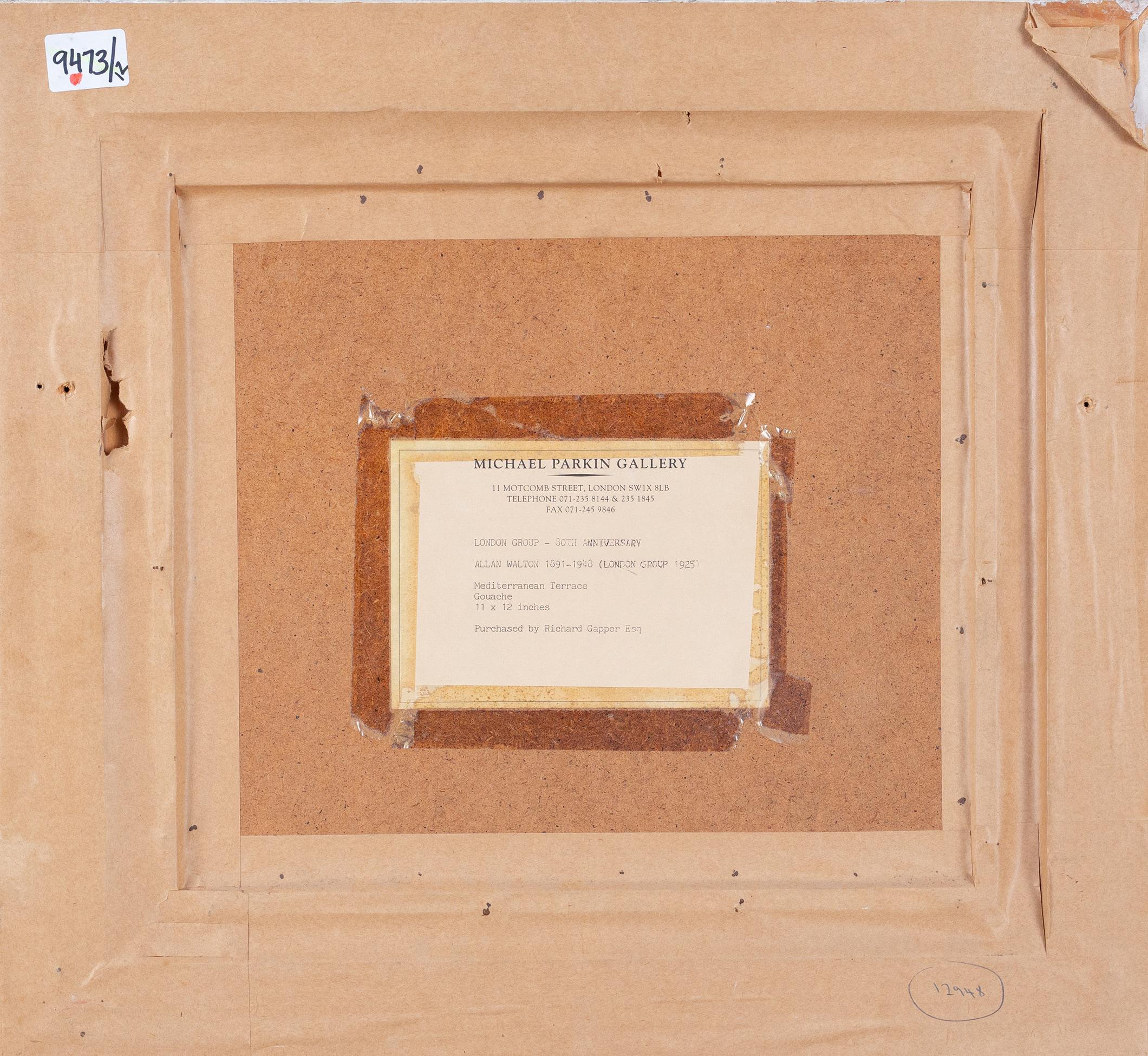 Walton, Allan (1892 – 1948) – Mediterranean Terrace. | ABBOTT and HOLDER