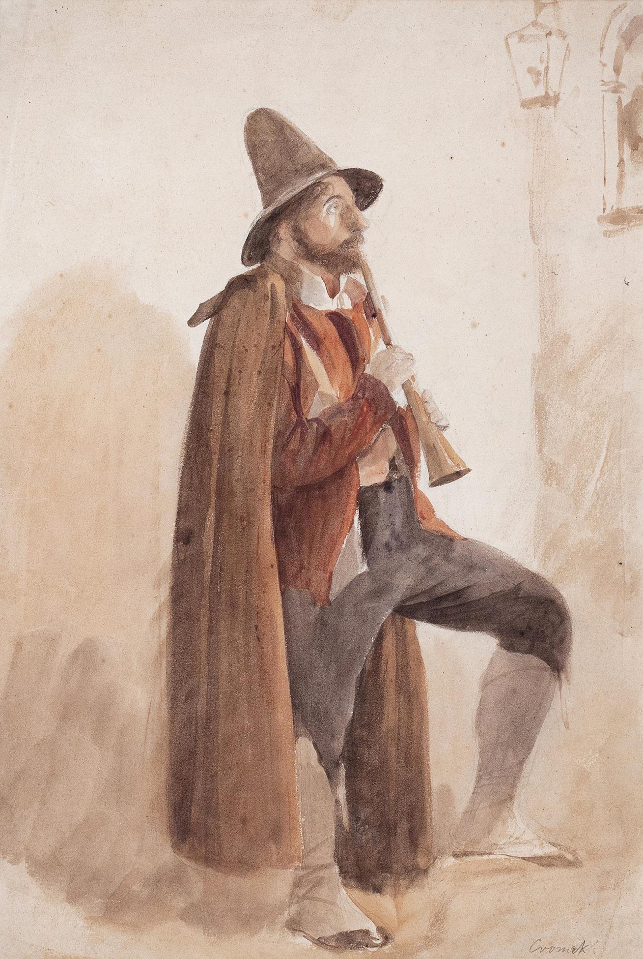 Cromek, Thomas Hartley (1809 – 1873) – An Italian Piper. | ABBOTT and ...