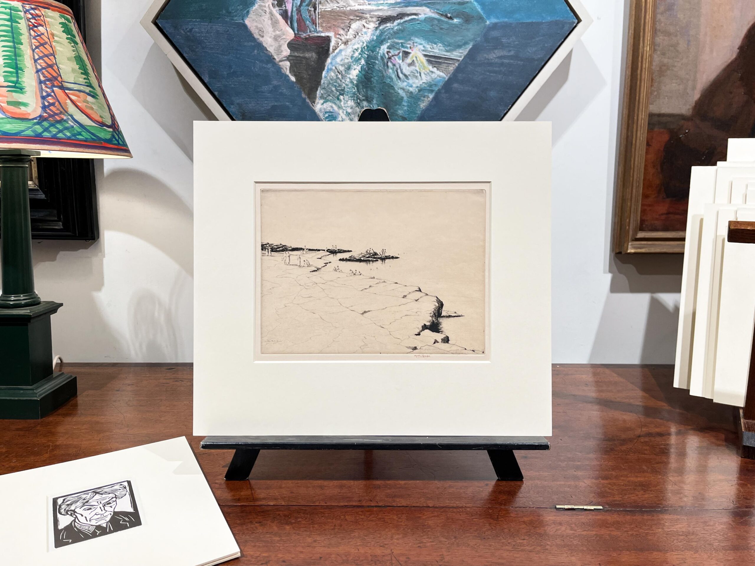 Hardie R.E., Martin (1875 – 1952) – Italy; Liguria, ‘The Bathing Place ...