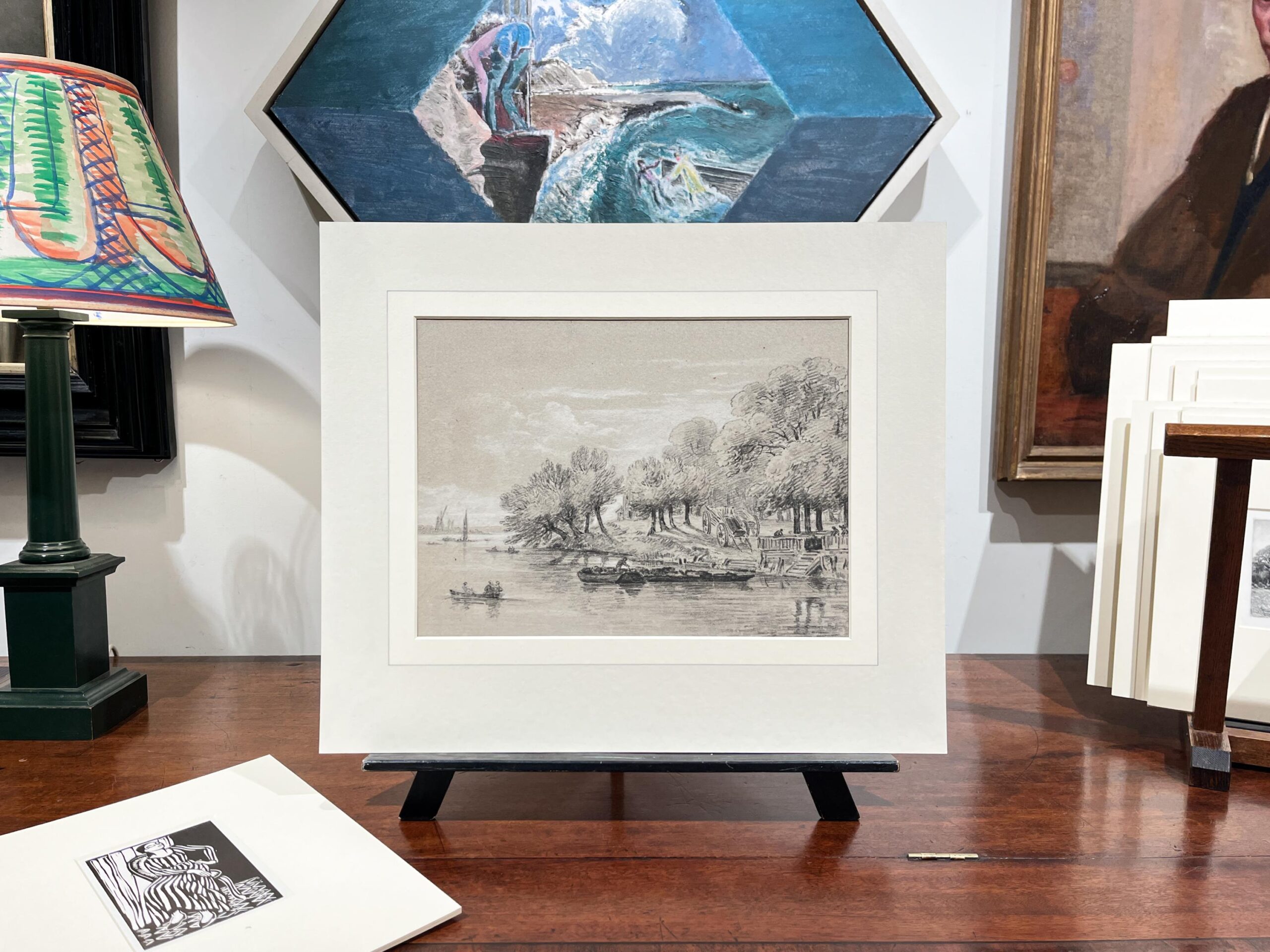 Long (Lady Farnborough), Amelia (1762 – 1837) – A river scene. | ABBOTT ...