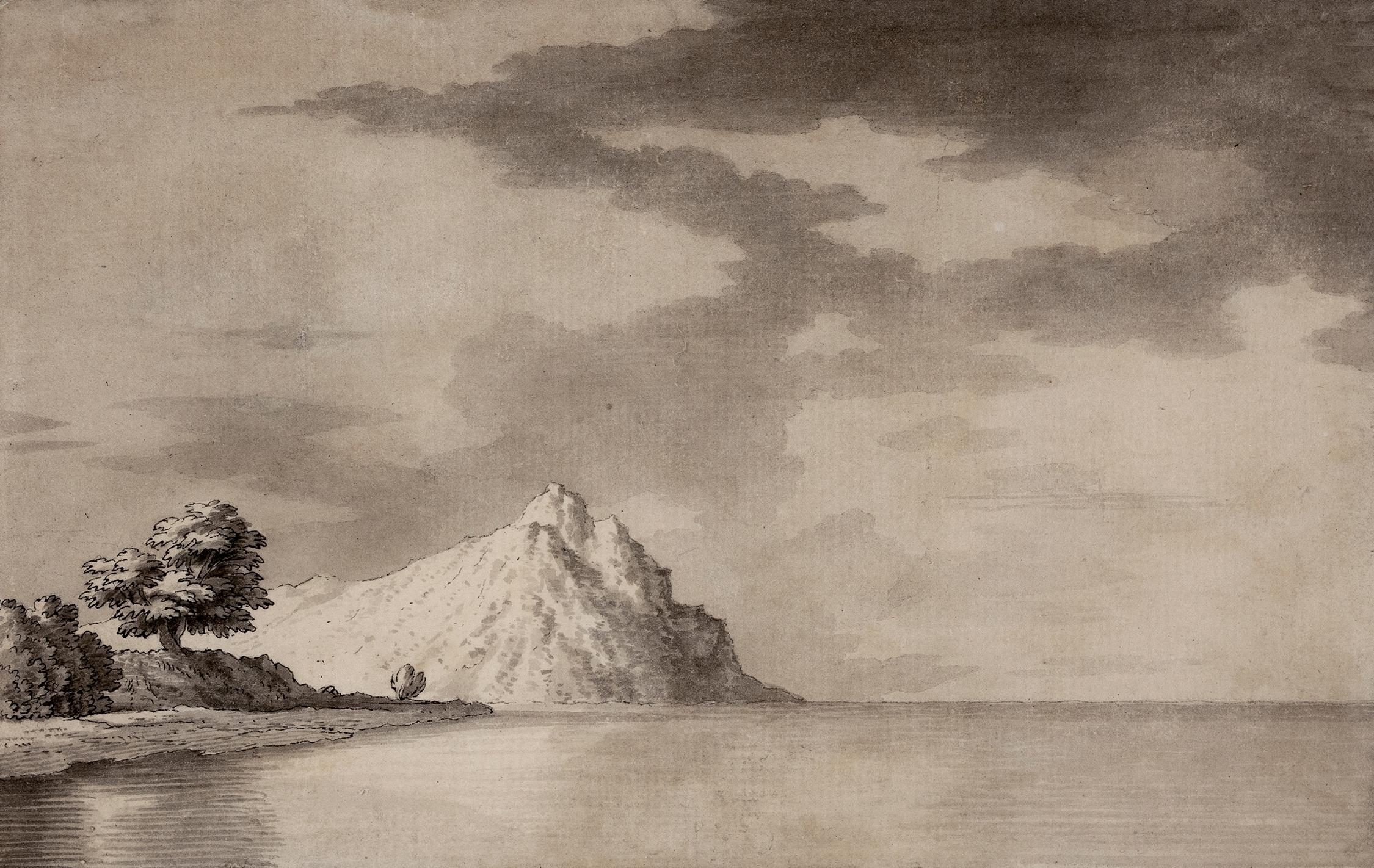 Cozens, Alexander (1717 – 1786) – Composition; Land and Sea. | ABBOTT ...