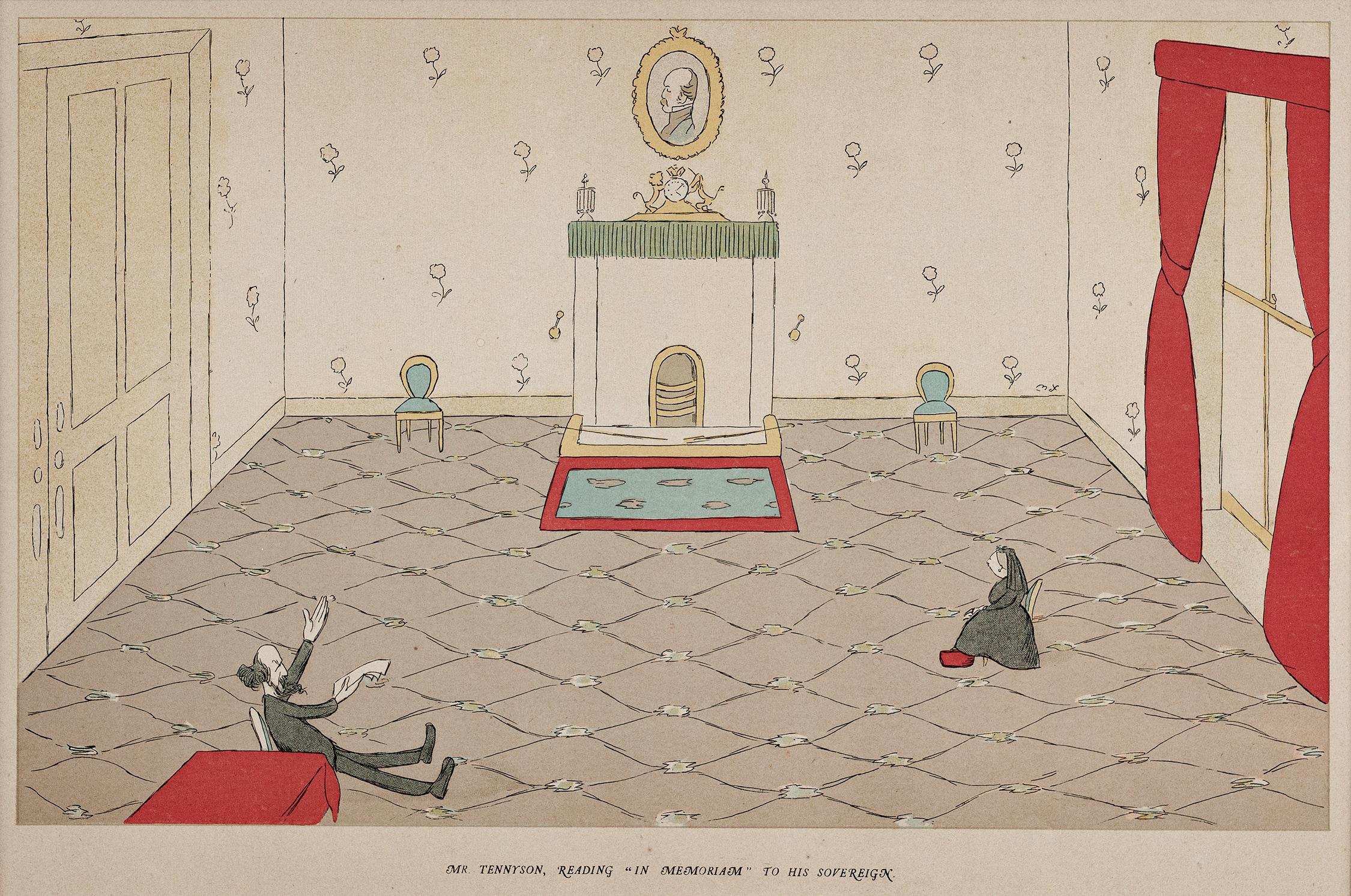 Beerbohm, Sir Max (1872 – 1956) – ‘Mr Tennyson, Reading “In Memoriam ...