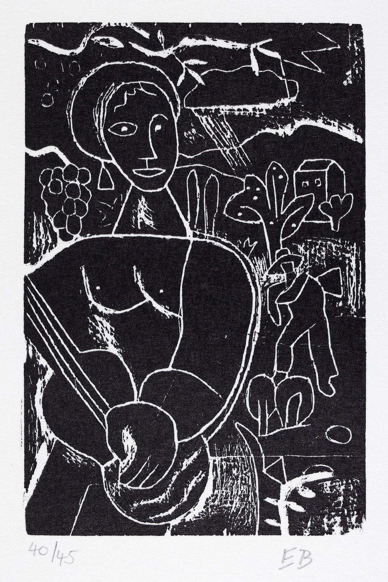 Burra, Edward (1905 – 1976) – ‘Guitar Player’. | ABBOTT and HOLDER