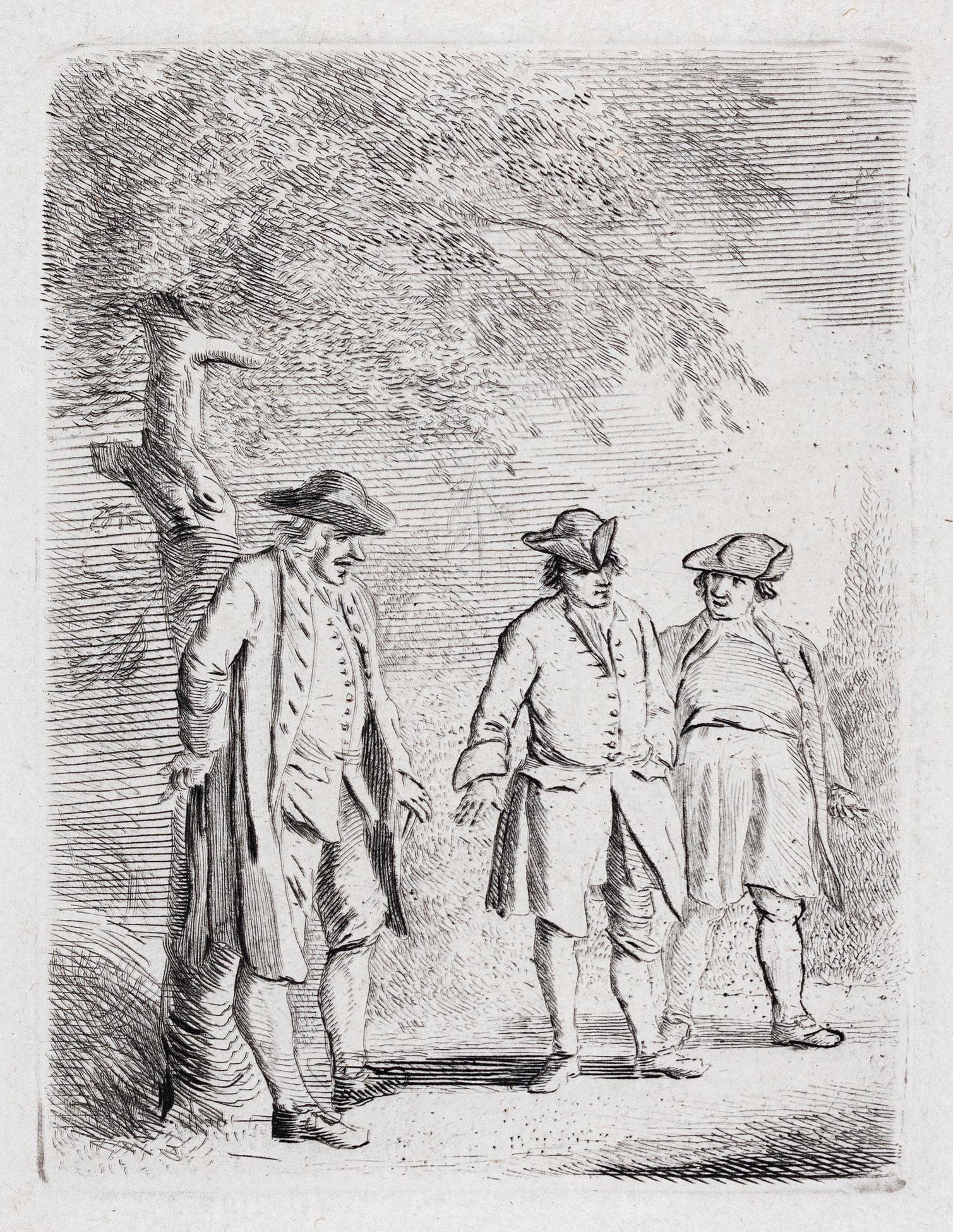 Sandby R.A., Paul (1731 – 1809) – ‘Three men in conversation beneath a tree’ (AG56). | ABBOTT ...