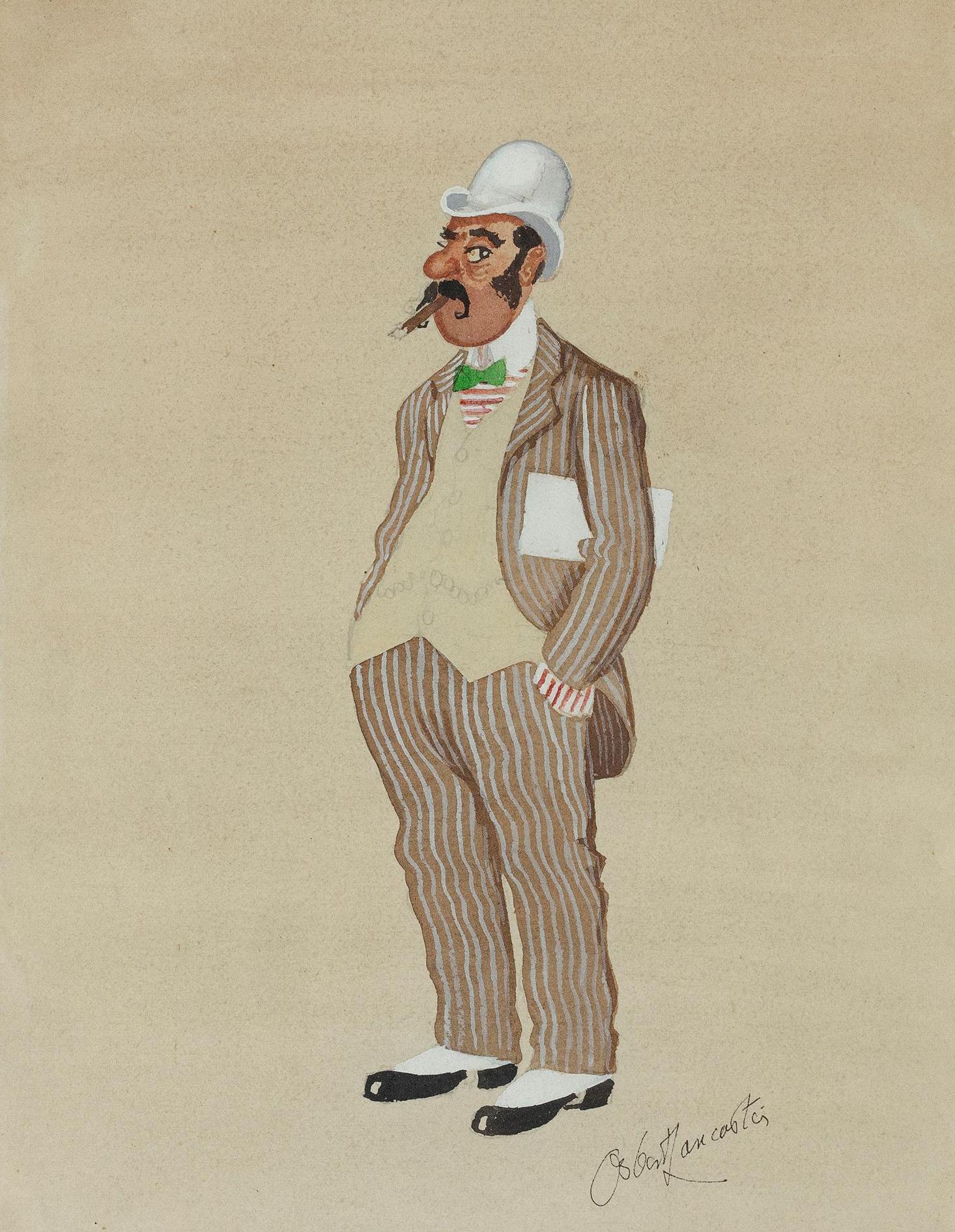 Lancaster O.B.E., Sir Osbert (1908 – 1986) – Costume design for Rossini ...