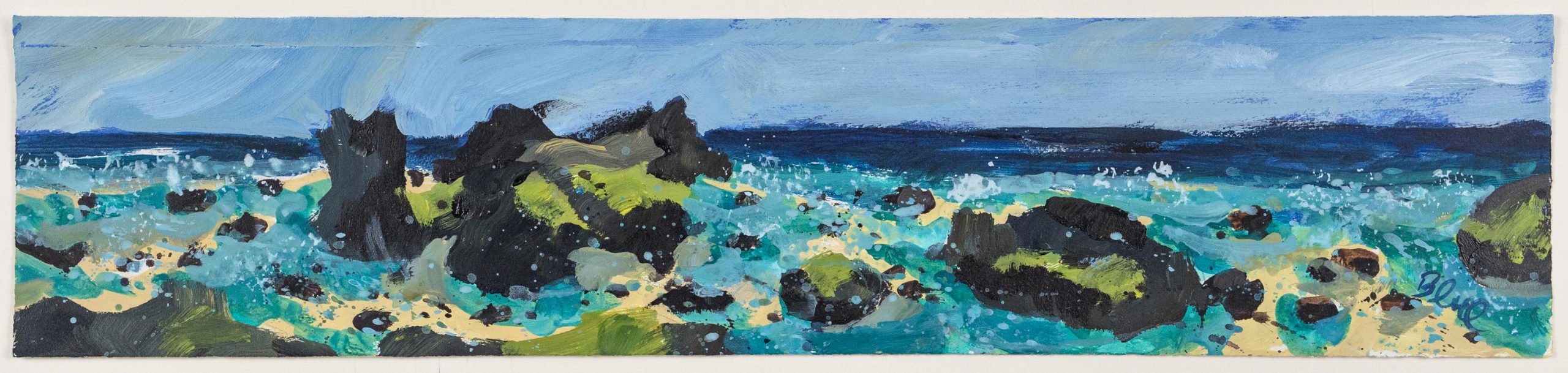 Blue (Contemporary), Mary – Cornwall; Rock Pools, Mousehole. | ABBOTT ...