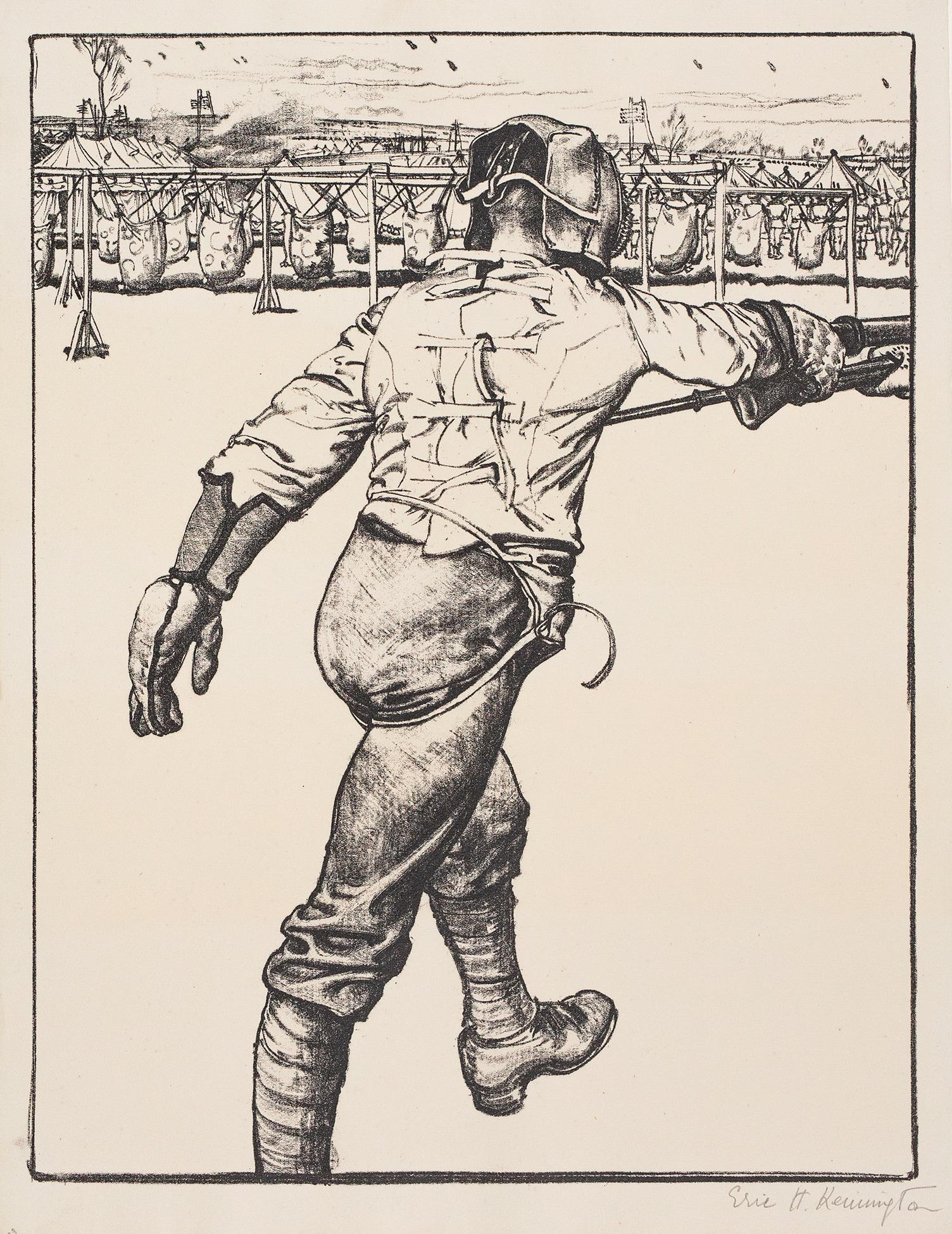 Kennington R.A., Eric (1883 – 1960) – ‘Making Soldiers’. | ABBOTT and ...