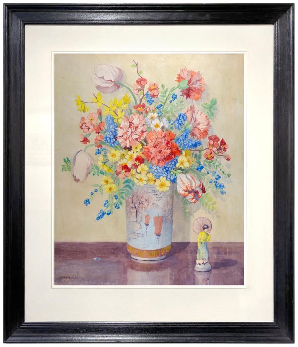 Sykes, Dorcie (1908 – 1988) – Still life with Japanese Vase and ...