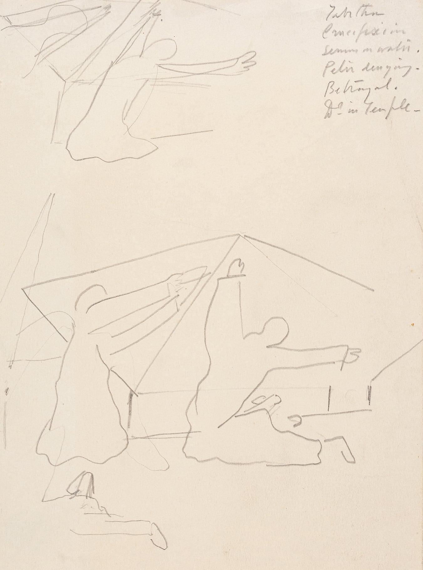 Spencer R.A., Sir Stanley (1891 – 1959) – Mourning figures. | ABBOTT ...