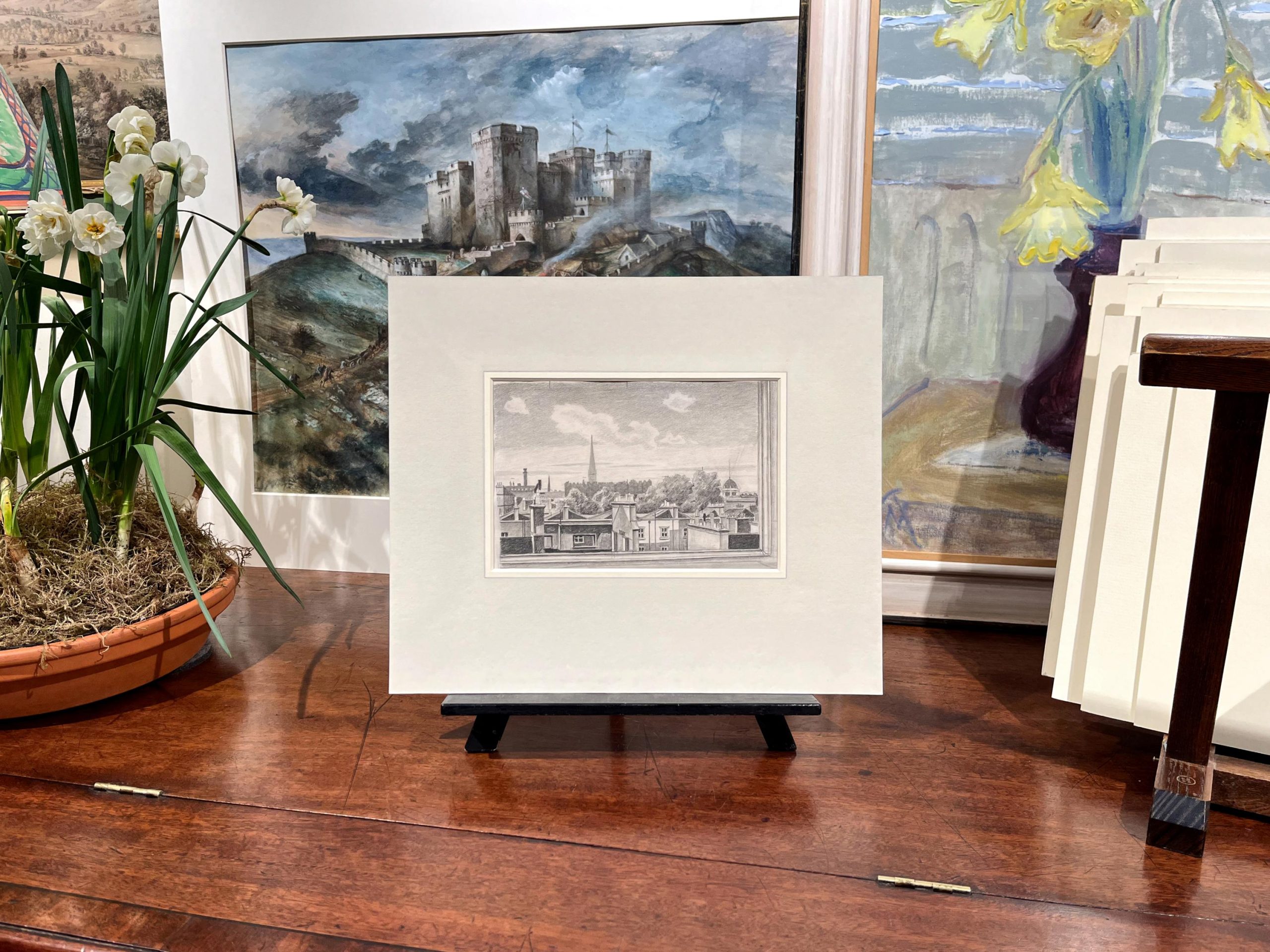 Graham, Fergus (1900 – 1968) – London; ‘View from 10 Lennox Gardens SW1 ...