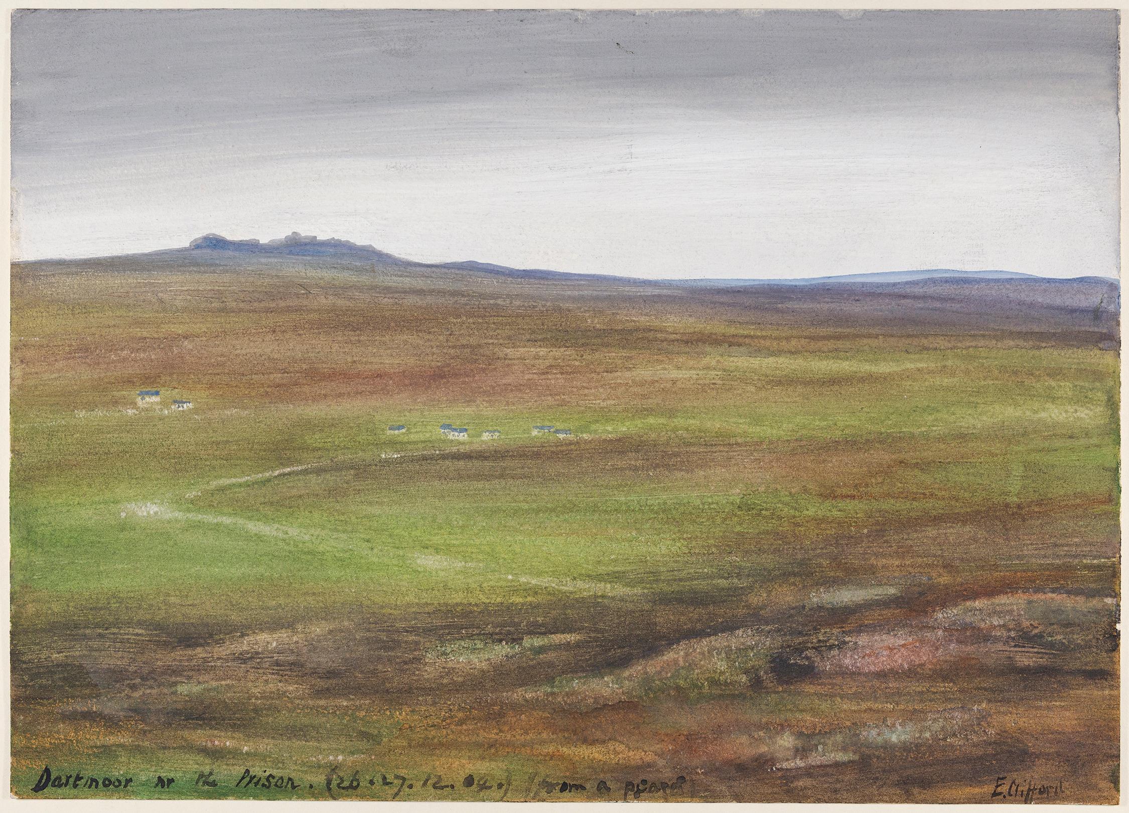 Clifford, Edward (1844 – 1907) – Devon; ‘Dartmoor nr the Prison ...