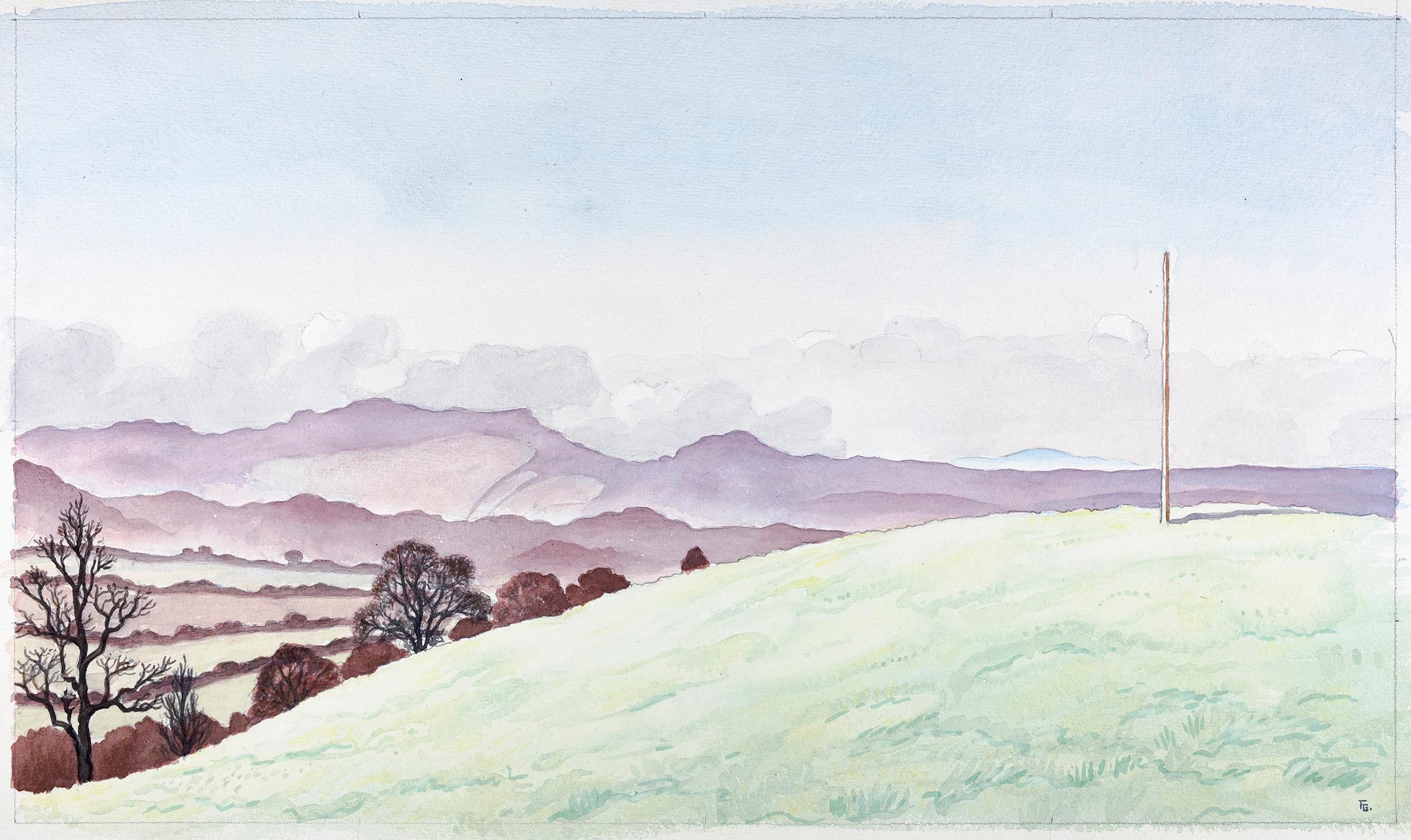 Graham, Fergus (1900 – 1968) – Winter landscape and beacon. | ABBOTT ...