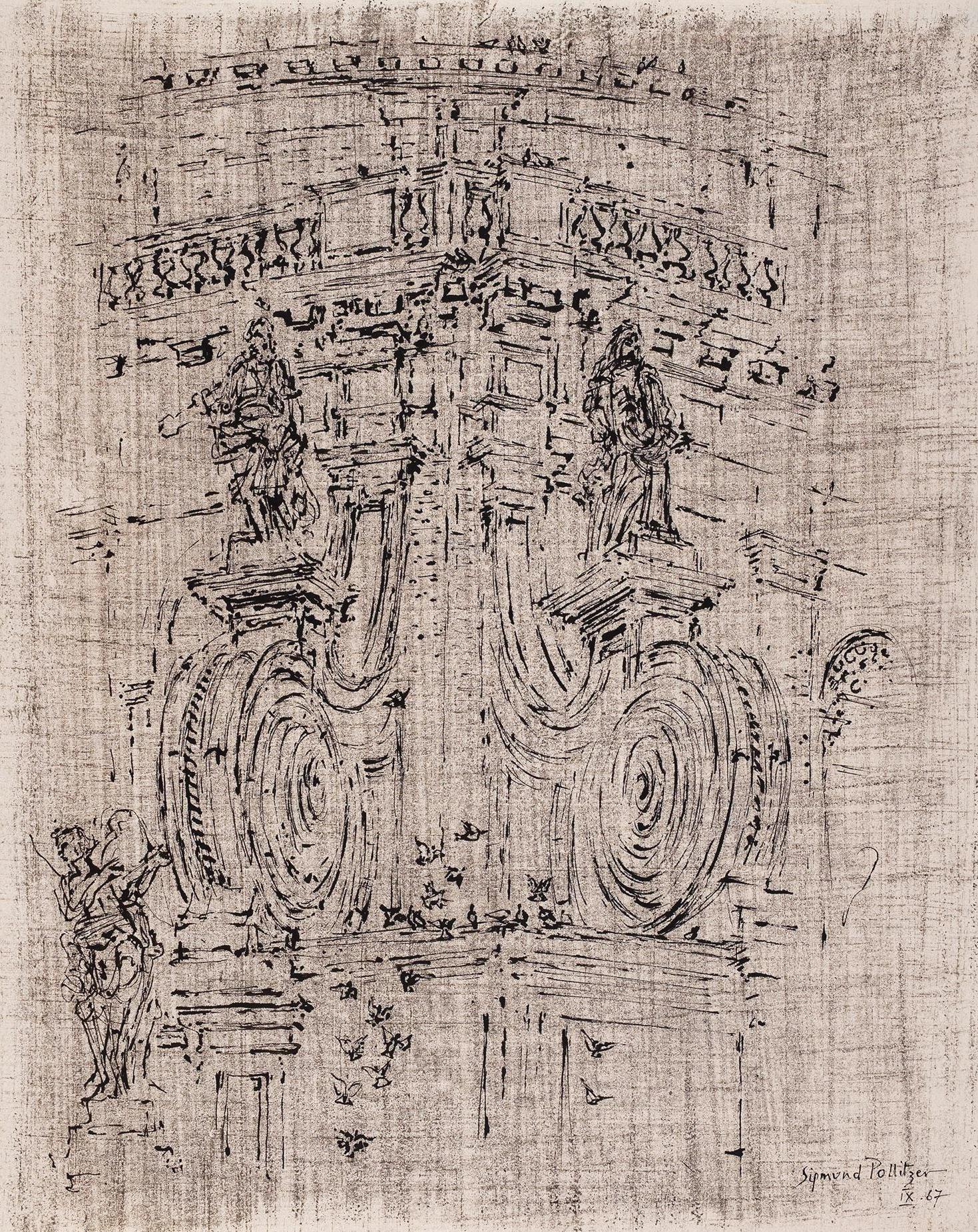 Pollitzer, Arthur Sigmund (1913 – 1983) – Italy; Venice, the dome of ...