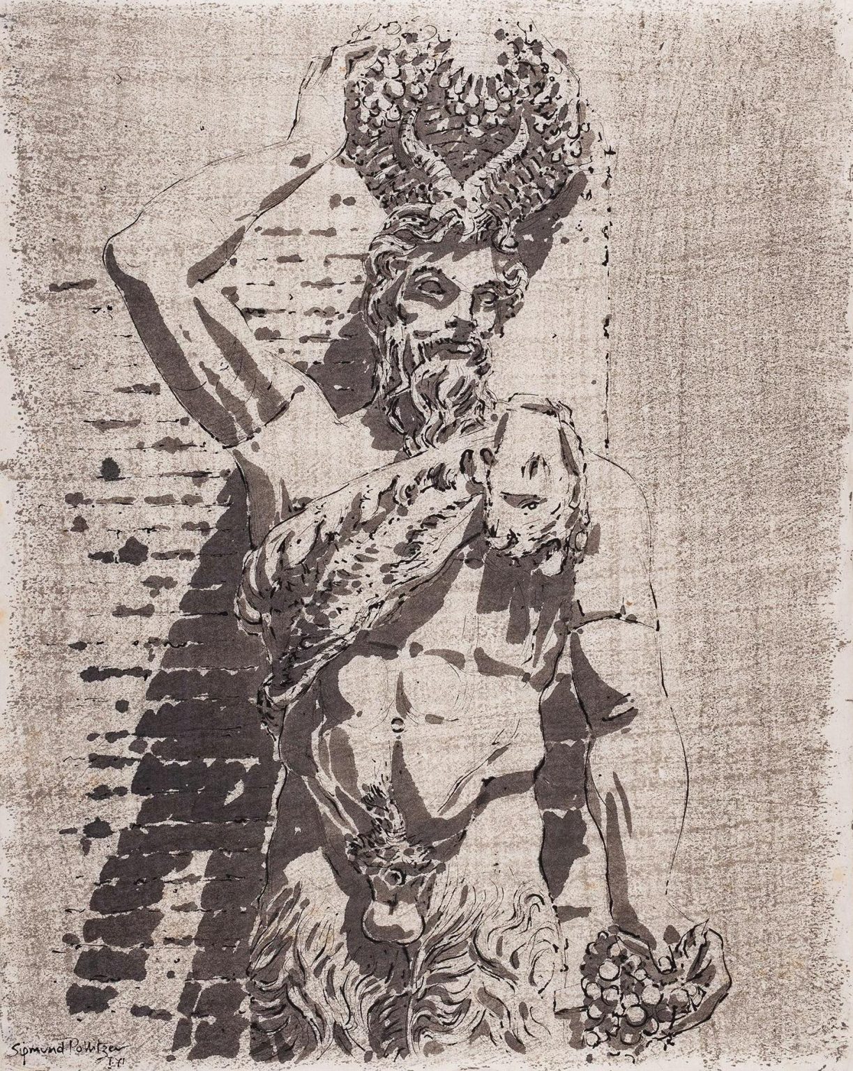 Pollitzer, Arthur Sigmund (1913 – 1983) – Italy; Rome, the statue of ...