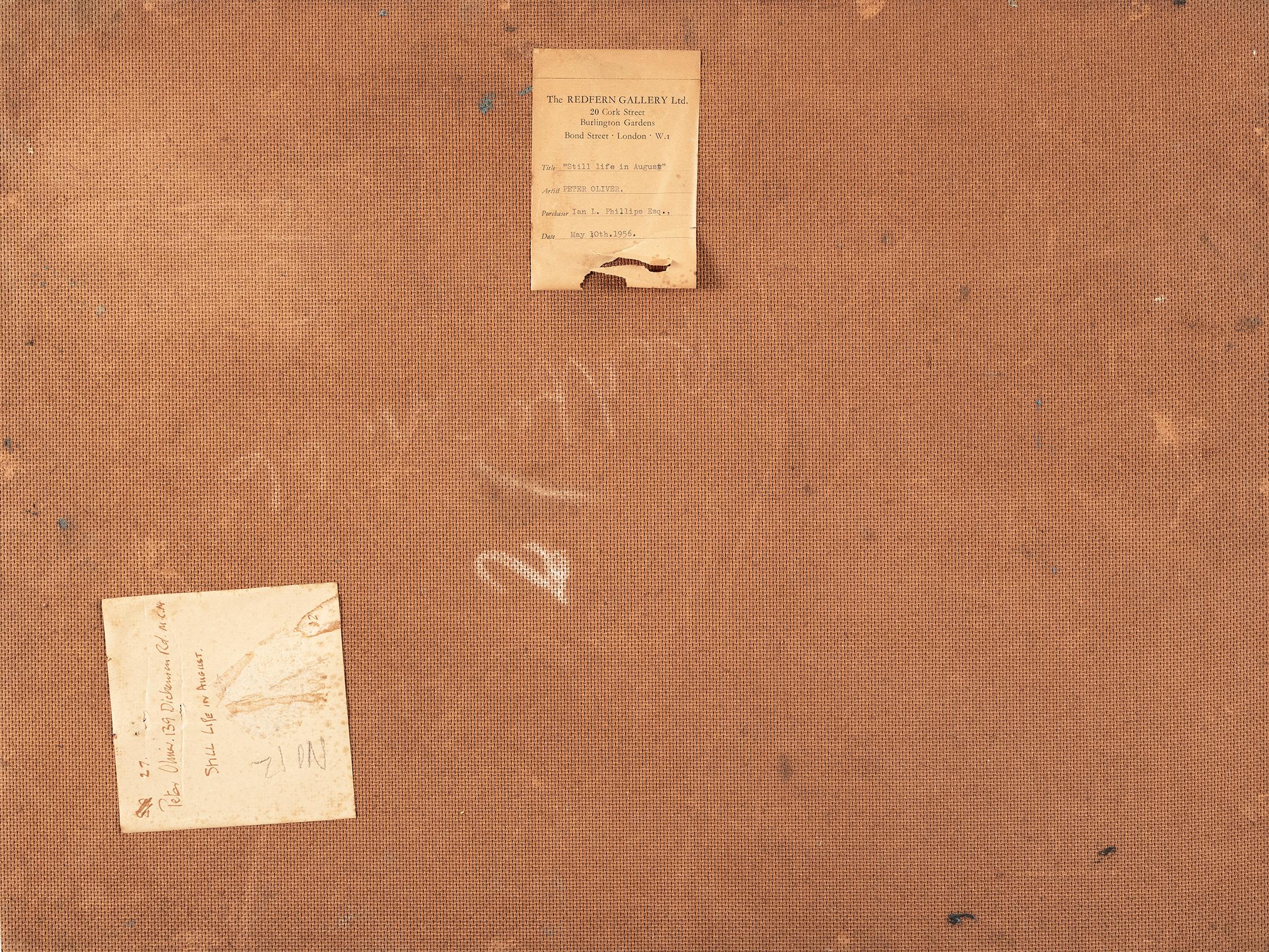 Oliver, Peter (1927 – 2006) – ‘Still Life in August’. | ABBOTT and HOLDER