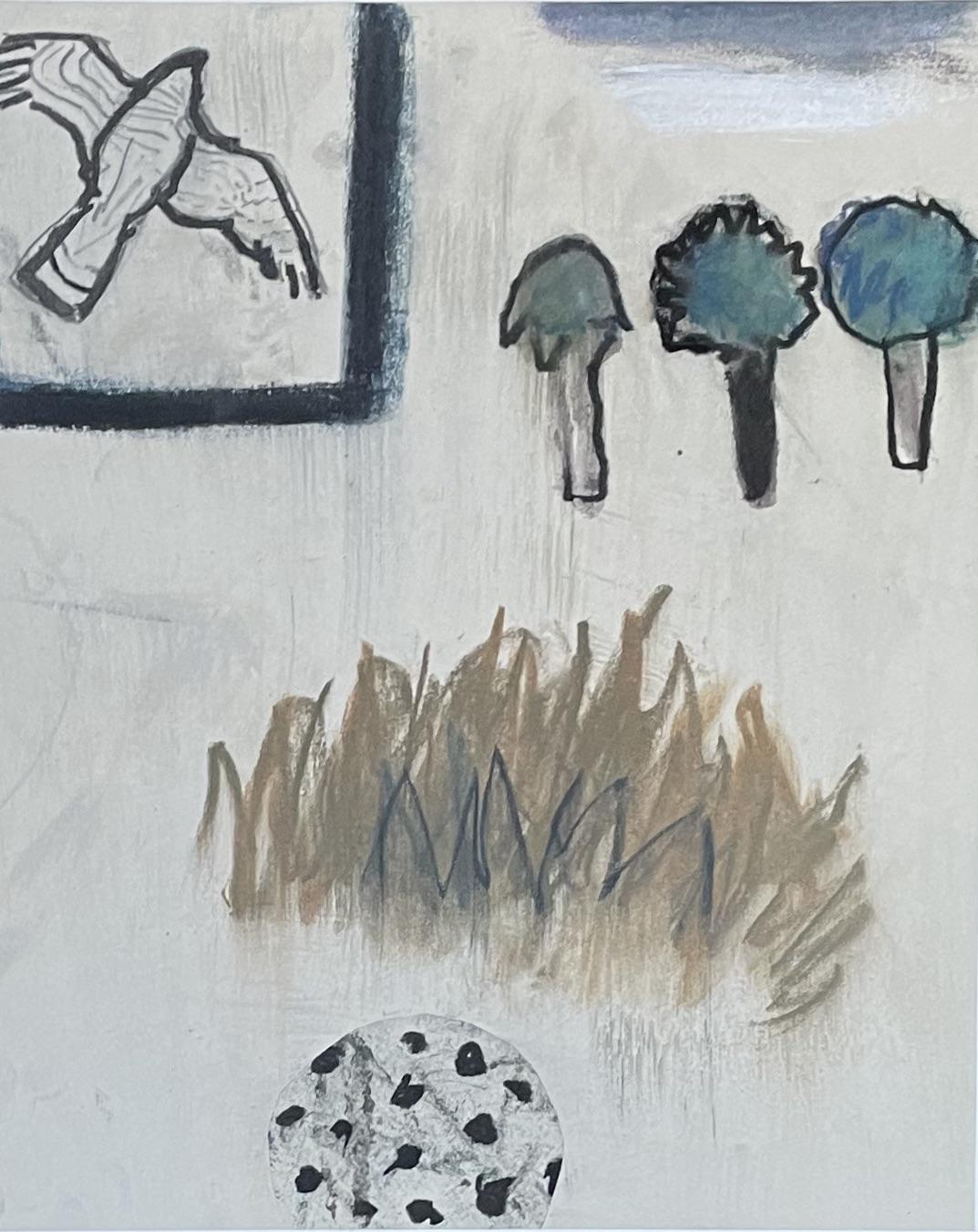 Stilwell (Contemporary), Peter – ‘Hawk and Three Trees’. | ABBOTT and ...