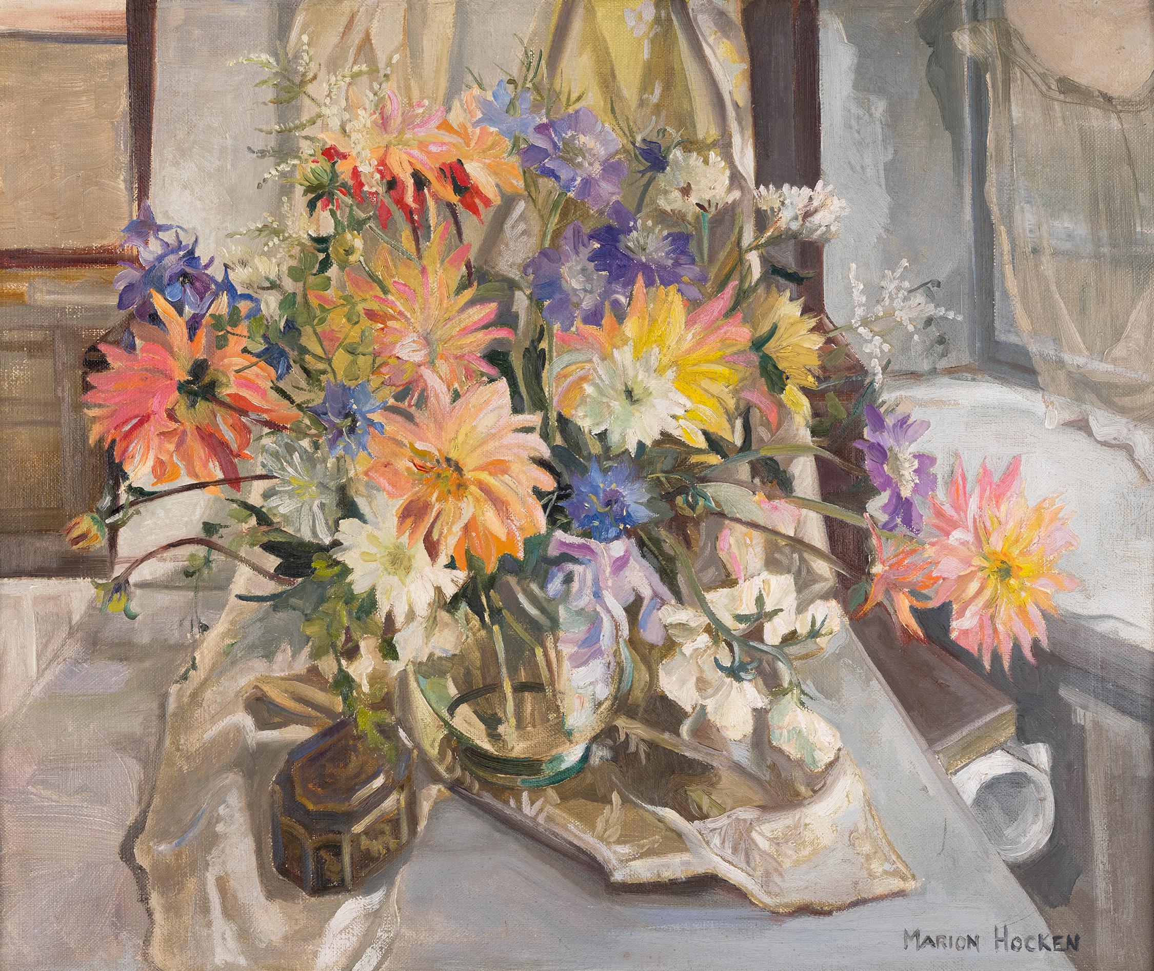 Hocken, Marion (1922 – 1987) – ‘Flowers by my Studio Window’. | ABBOTT ...