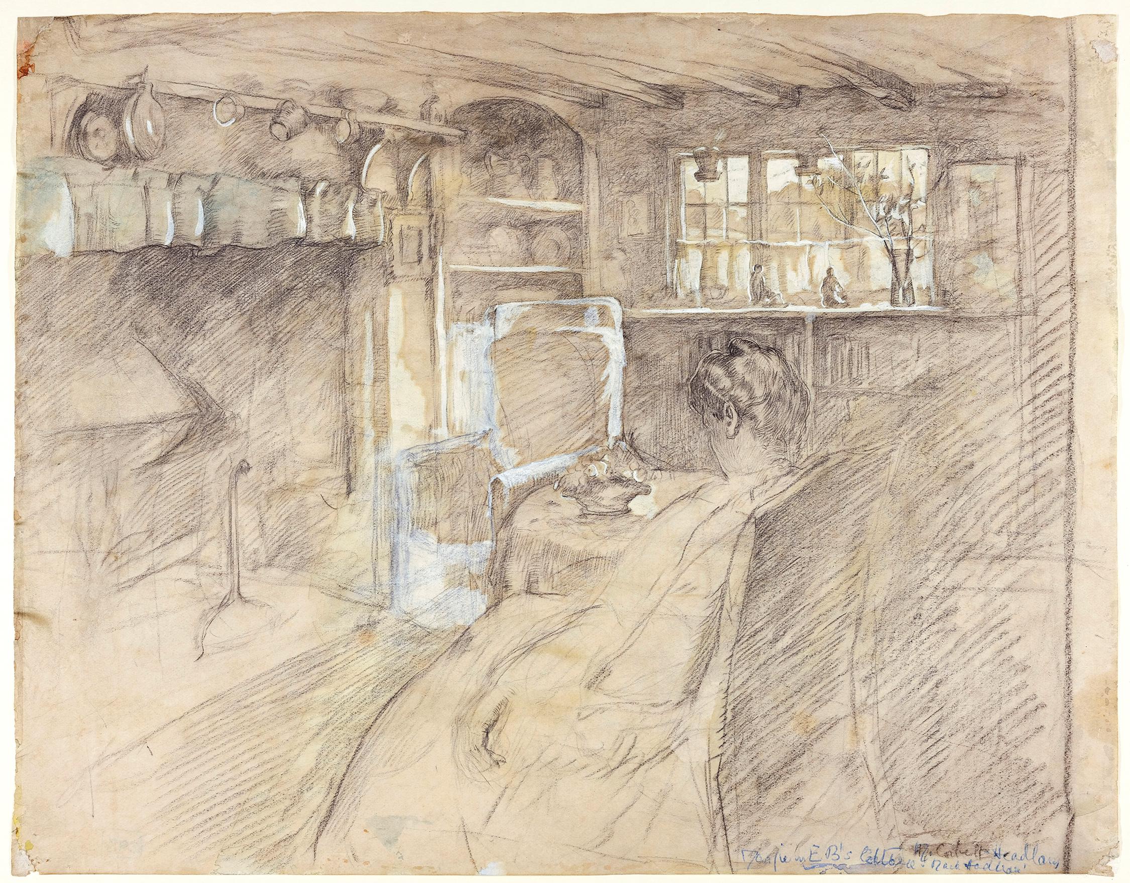 Headlam, Mary (1873 – 1959) – ‘Margie in EB’s cottage in Much Hadham ...