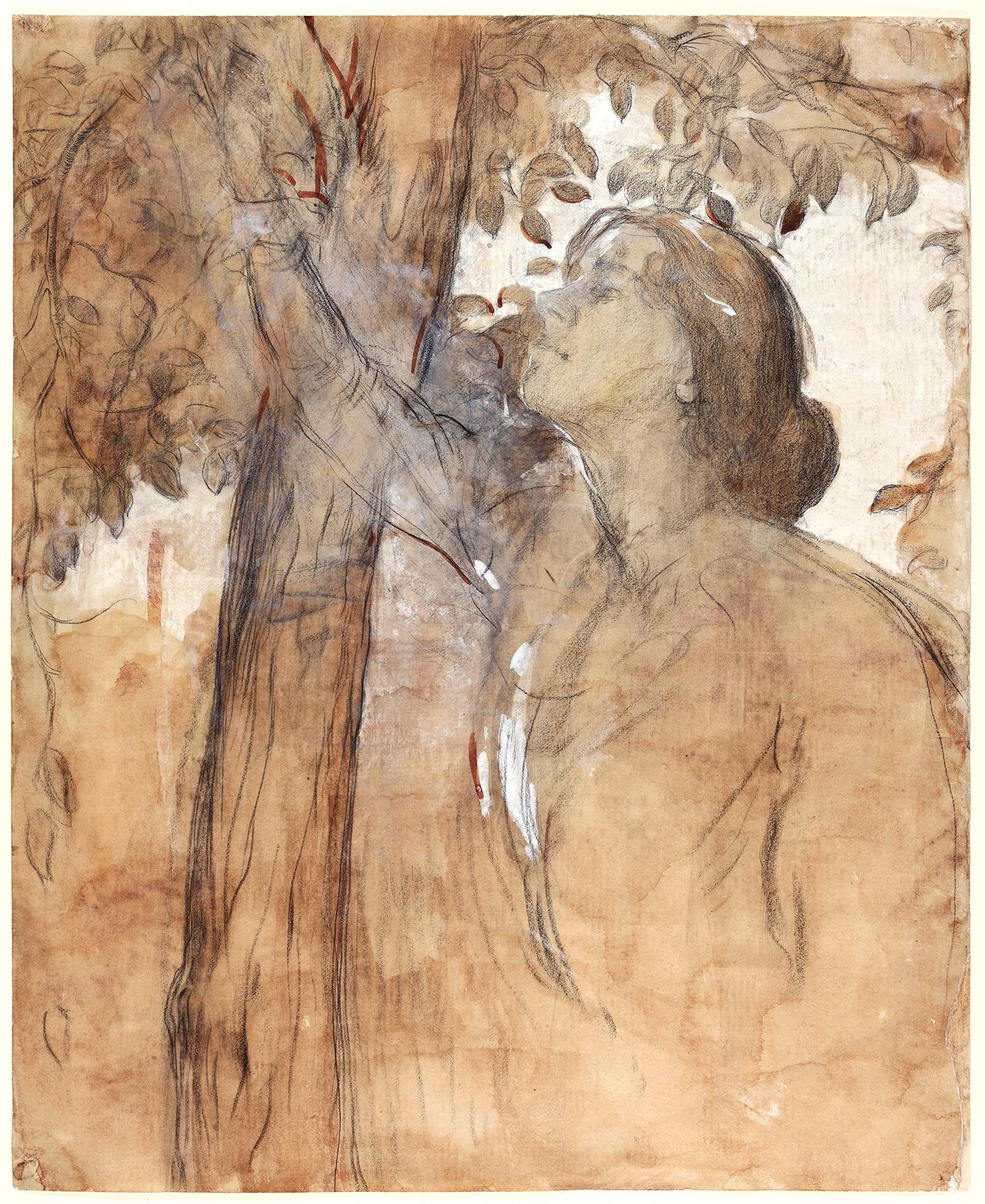 Headlam, Mary (1873 – 1959) – Portrait of a woman picking fruit ...