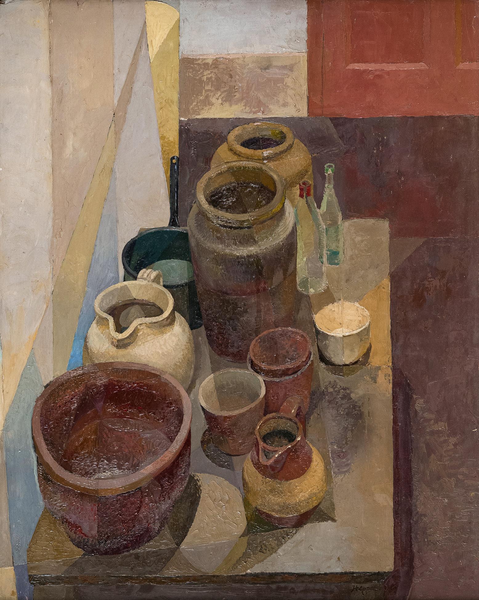 Heppel, Ruth (1926 – 2023) – ‘Brown Still Life’. | ABBOTT and HOLDER