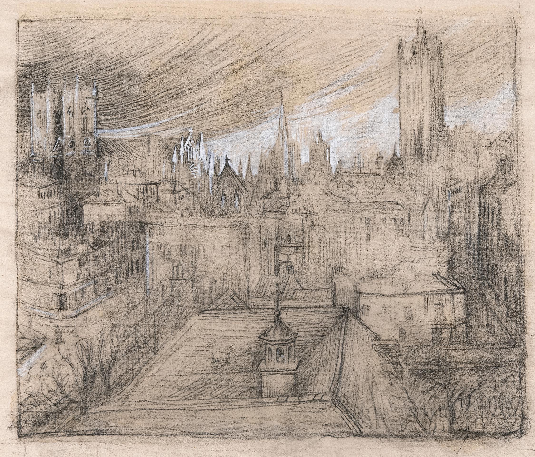 Headlam, Mary (1873 – 1959) – London; Westminster from the artist’s ...