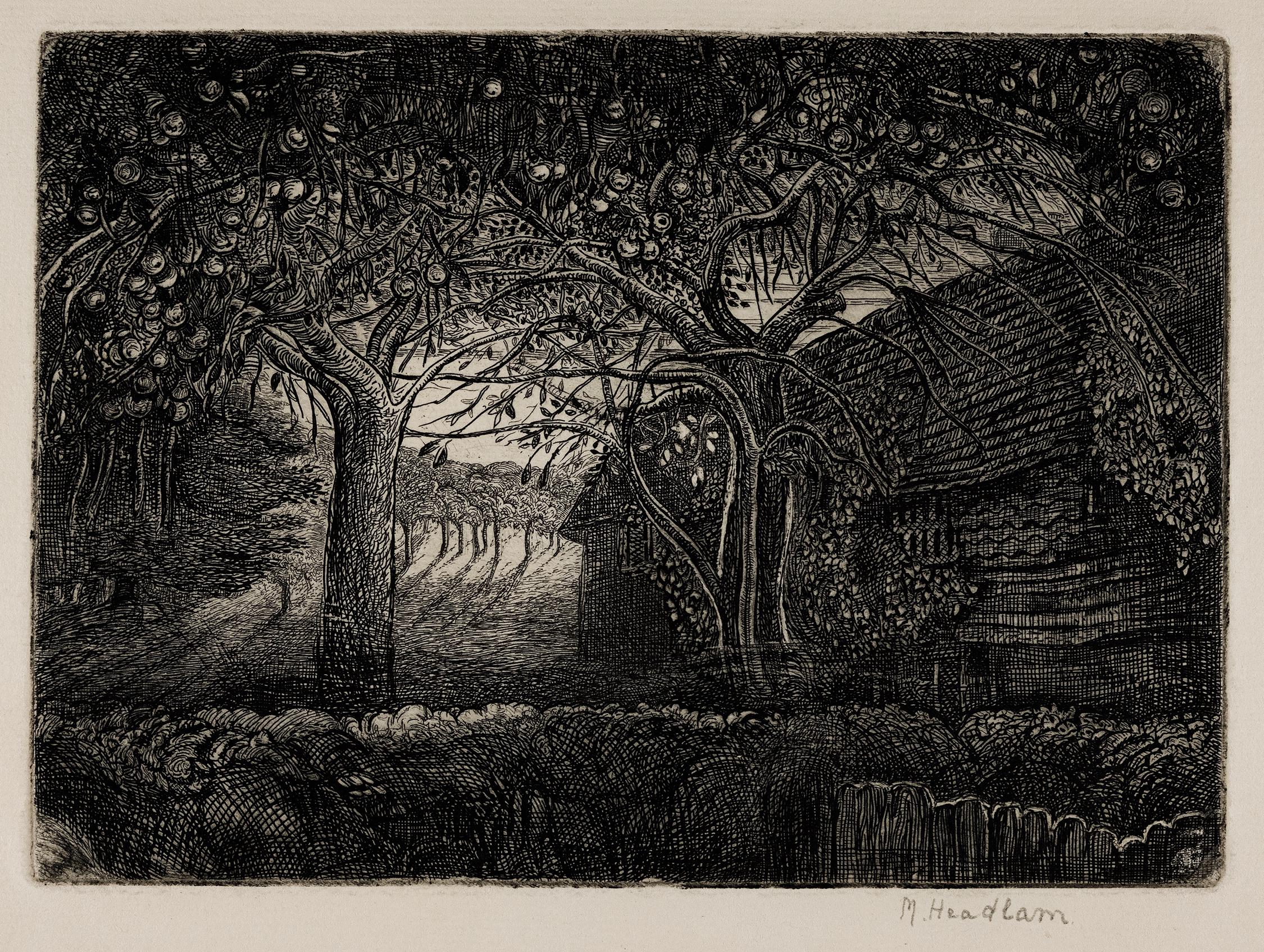 Headlam, Mary (1873 – 1959) – Barn and Orchard (Cf. Nos. 52 and 63 ...